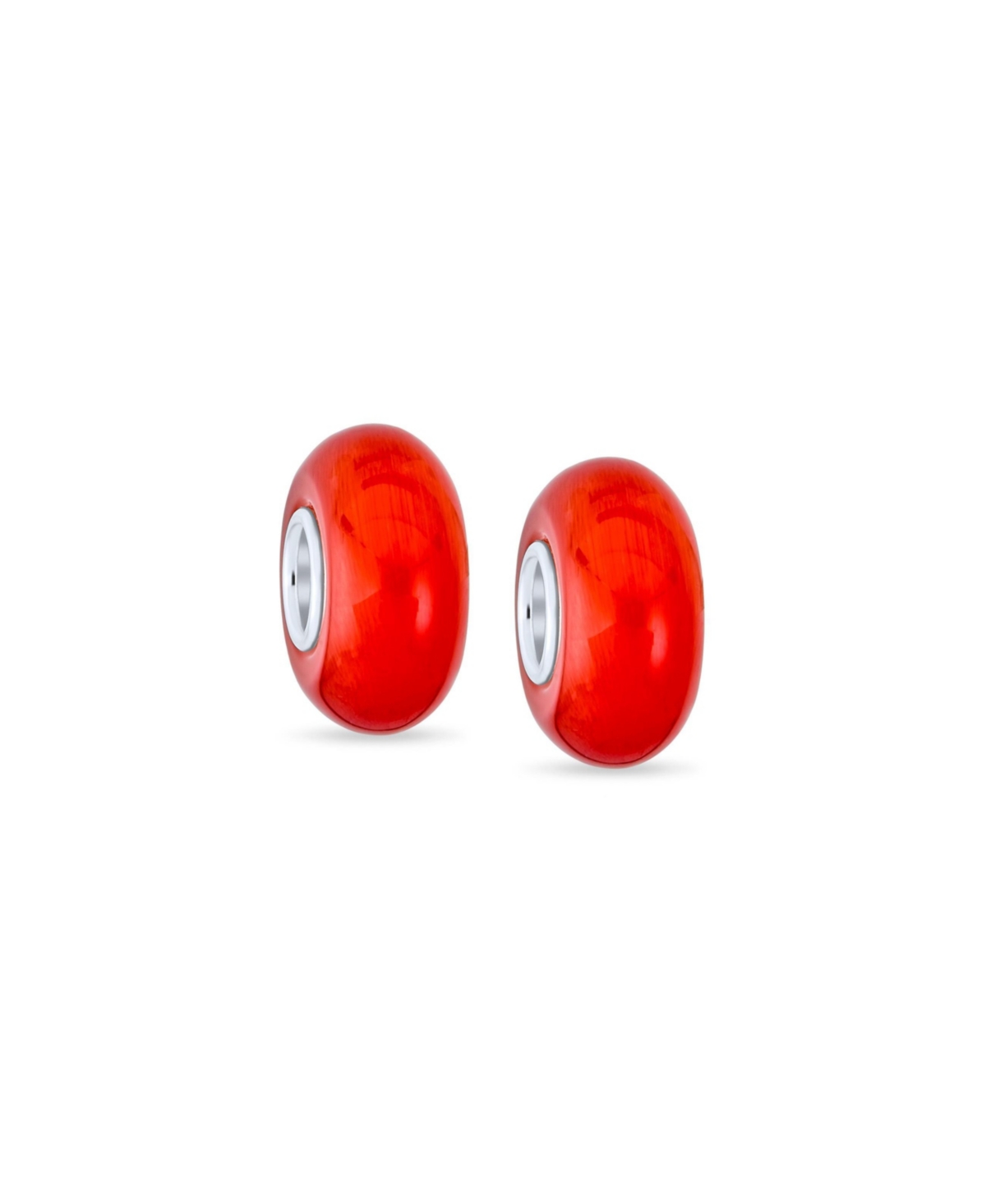 Click here for Bling Jewelry Set of 2 Smooth Opaque Murano Glass... prices