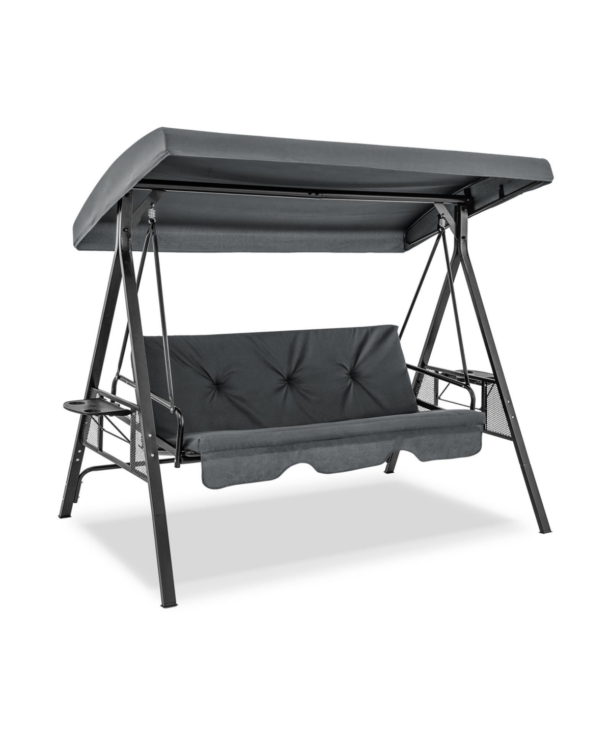 Click here for Convertible 3-Seat Patio Porch Swing Chair to Flat... prices