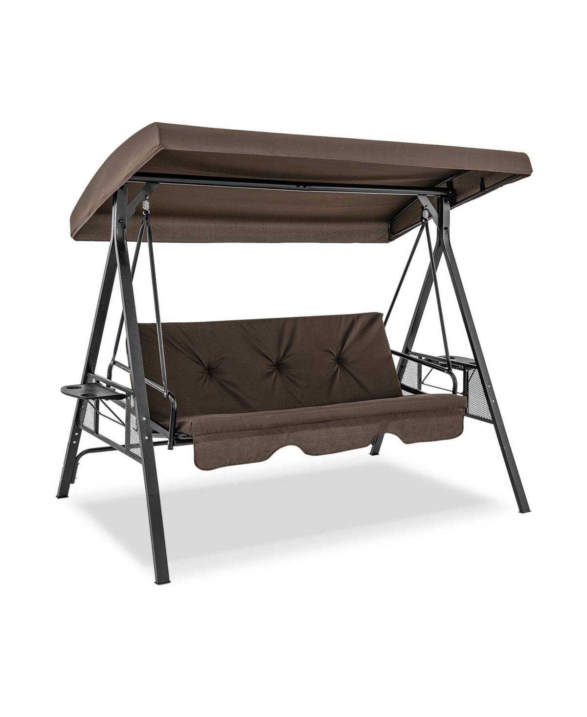 Click here for Convertible 3-Seat Patio Porch Swing Chair to Flat... prices