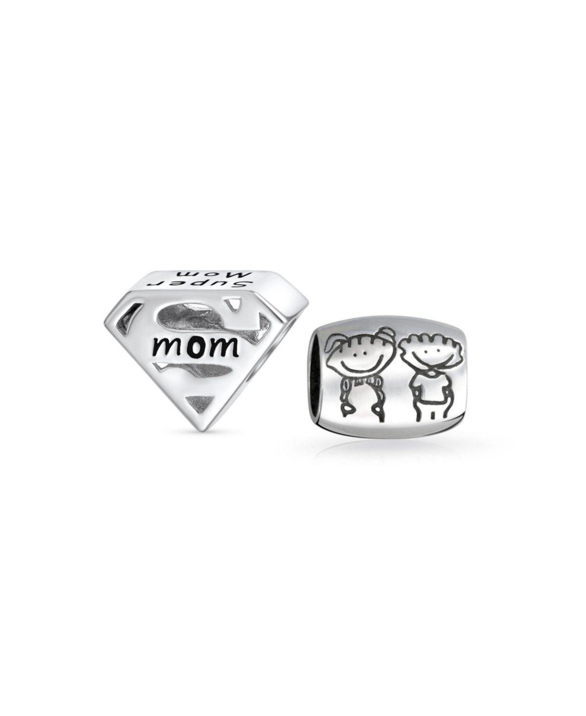 Click here for Bling Jewelry Set of 2 Mothers Day Super Mom and B... prices