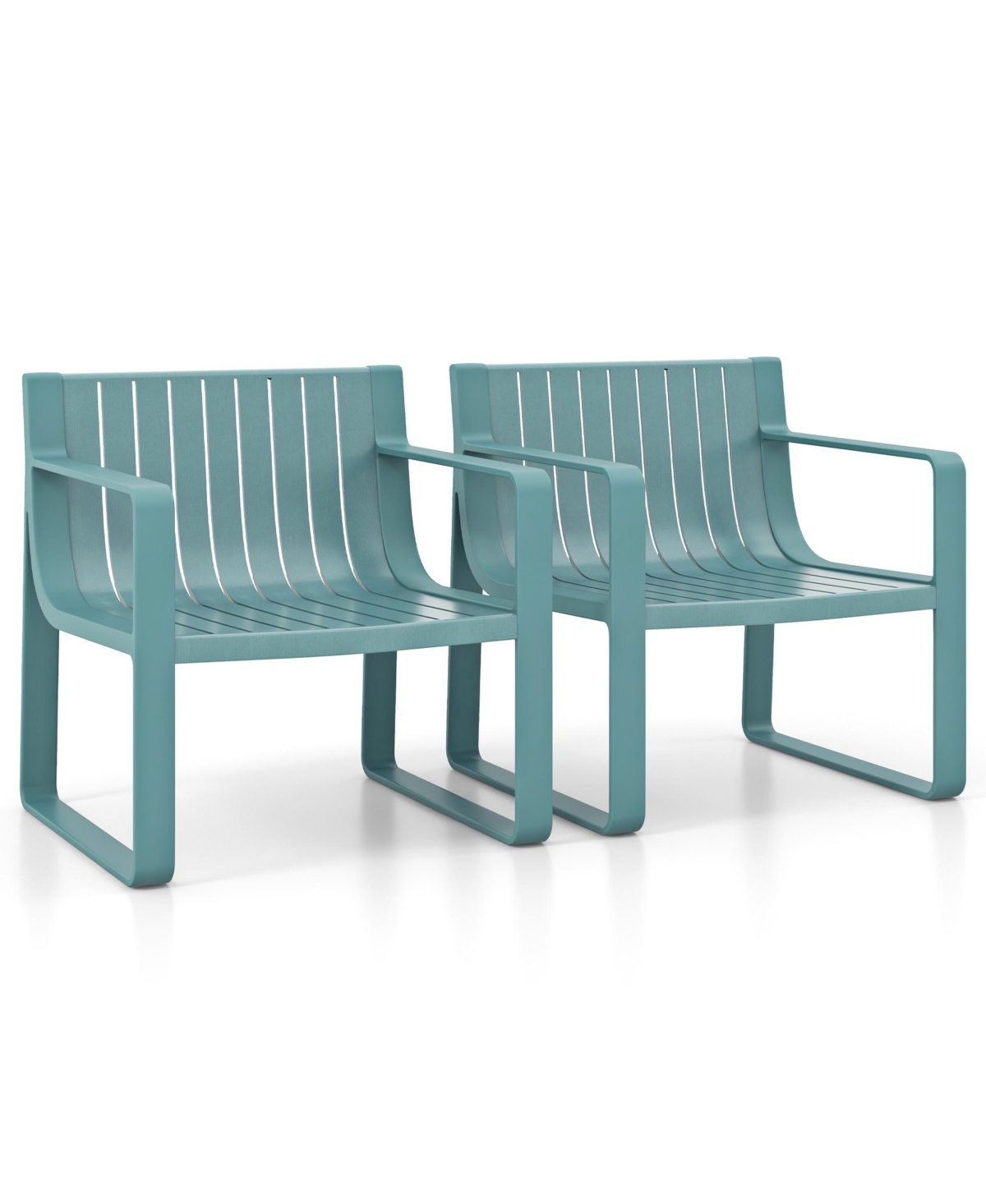 Click here for Patio Chairs Set of 4 Weather-resistant Plastic Ou... prices