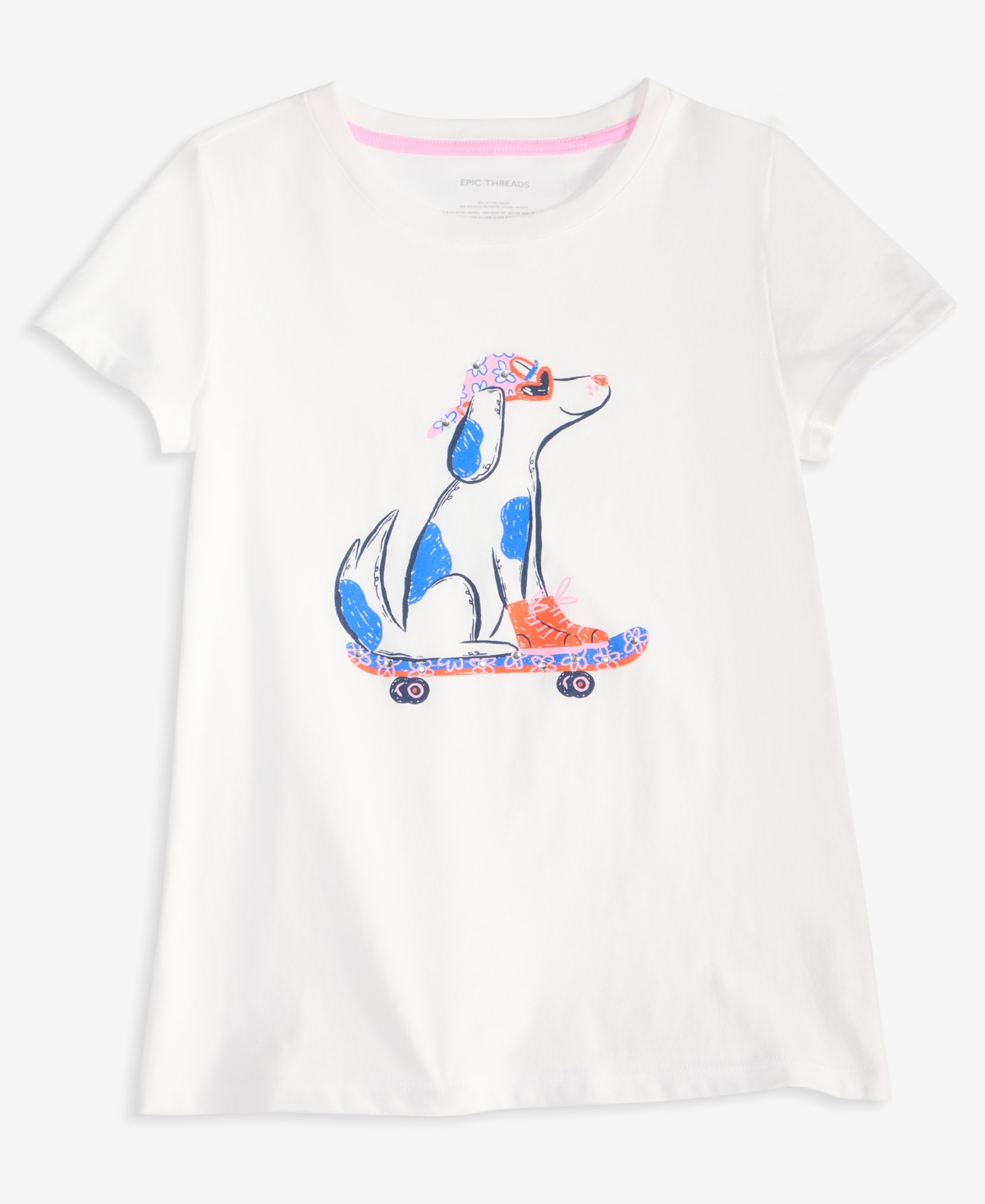 Click here for Epic Threads Little & Big Girls Dog Graphic T-Shir... prices