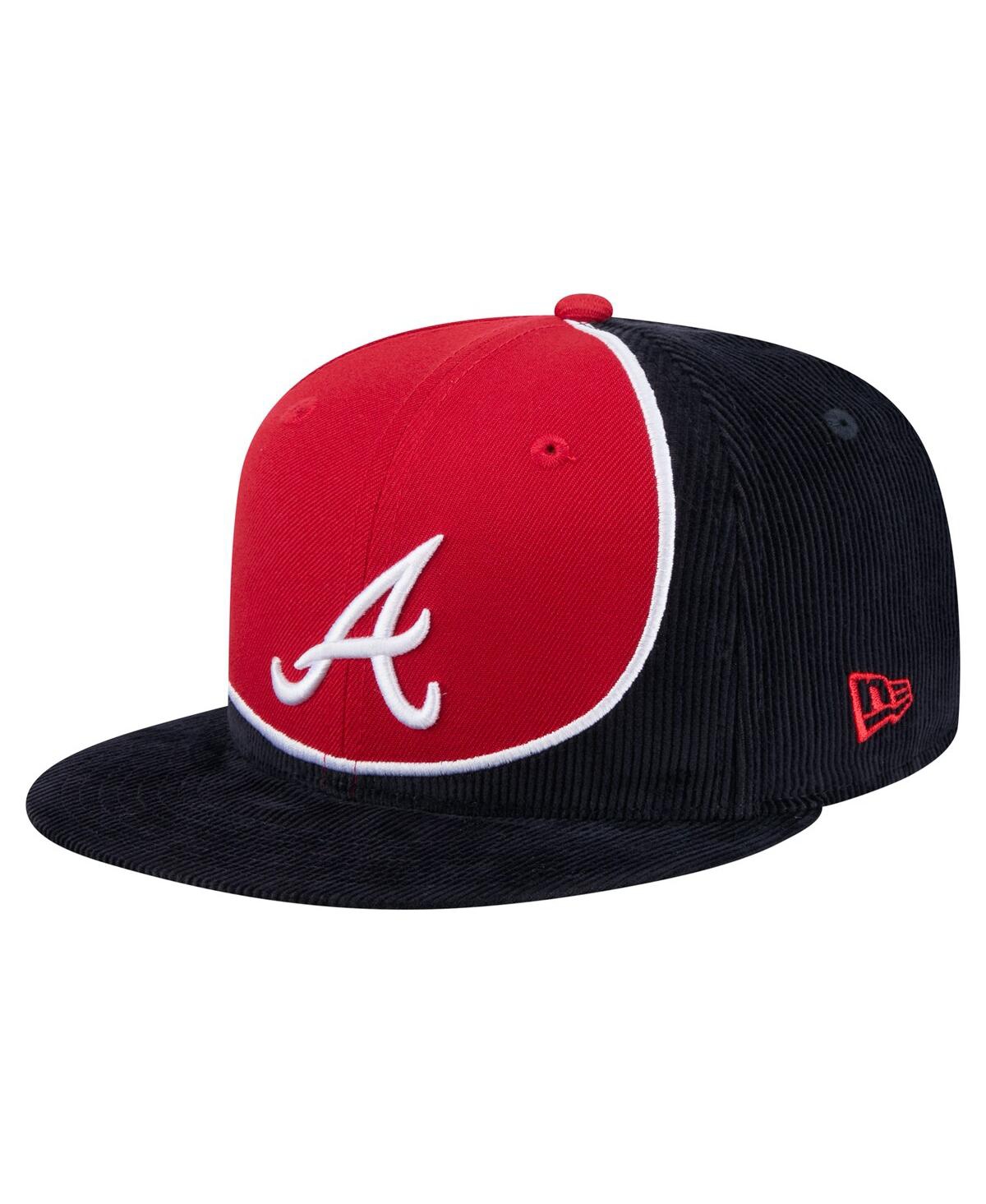 Click here for New Era Mens Navy/Red Atlanta Braves Retro Split C... prices