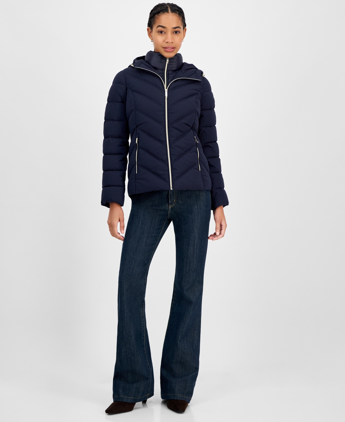 Click here for Michael Michael Kors Womens Hooded Bibbed Packable... prices