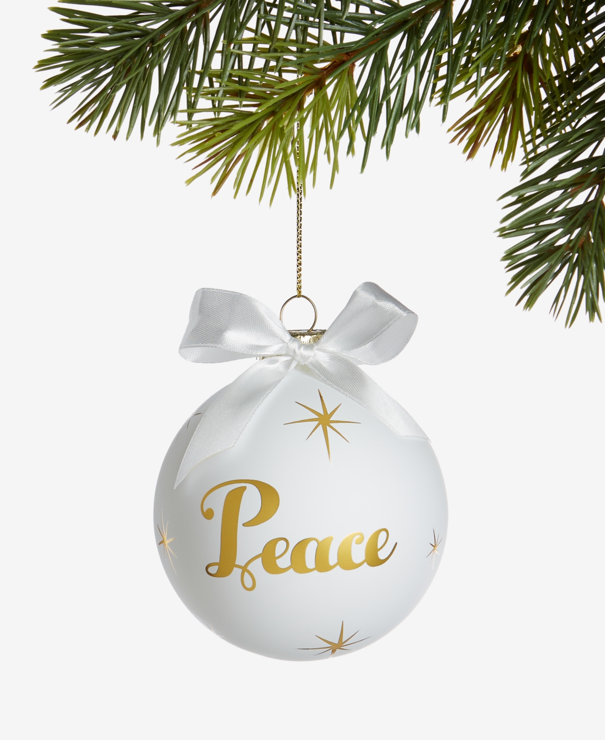 Click here for Holiday Lane Blessed Glass Peace 2025 Ball Ornamen... prices