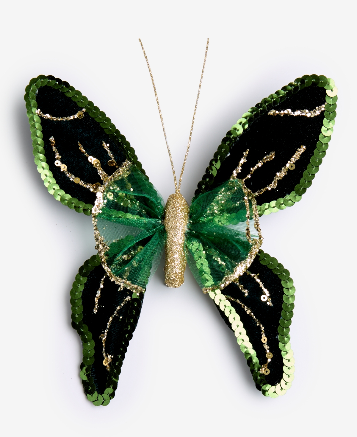 Click here for Holiday Lane Enchanted Forest Green Glitter Butter... prices