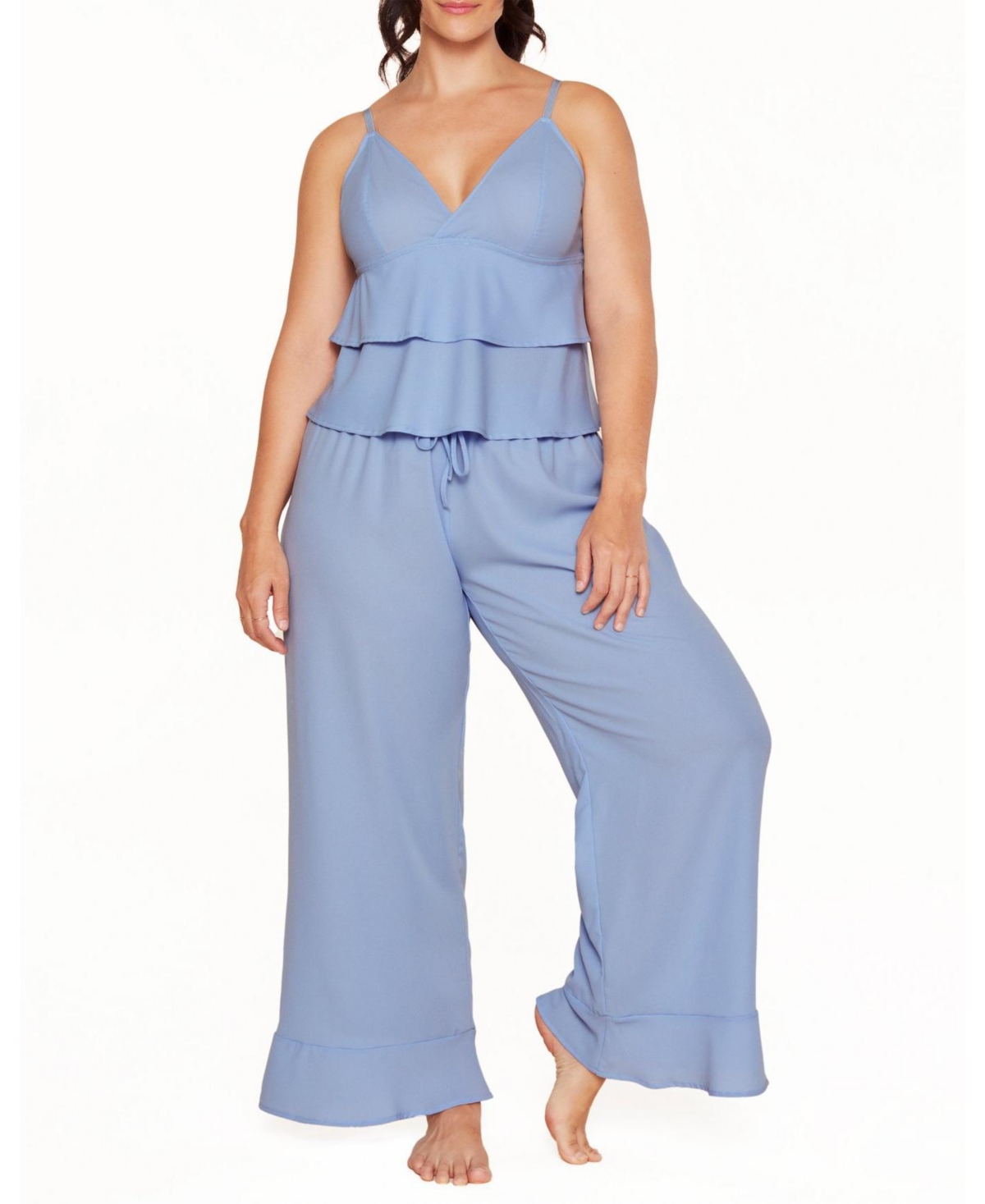 Click here for Adore Me Plus Size Brigita Pajama Cami & Pants Set... prices