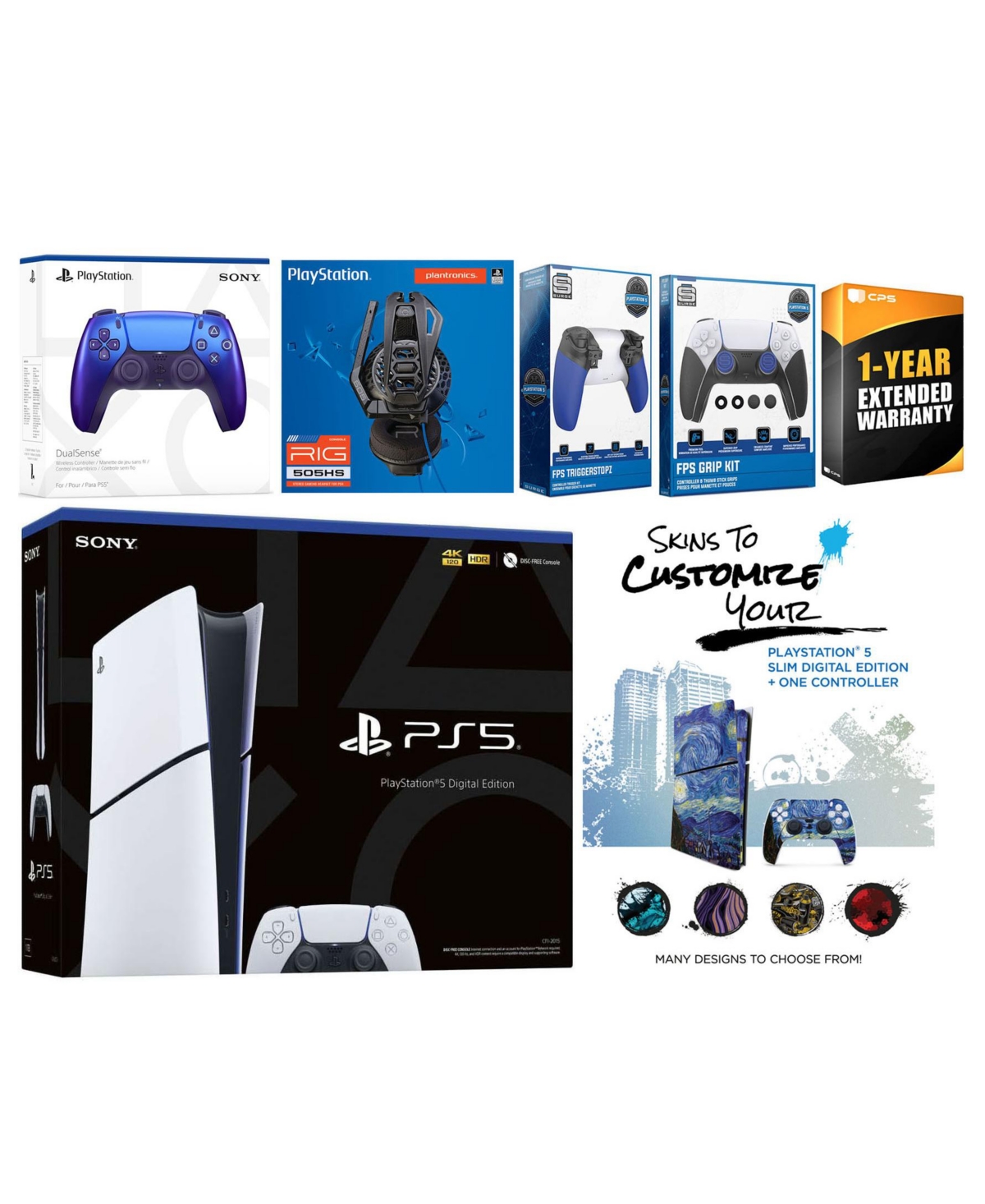 Click here for Sony Playstation 5 Slim Digital with Extra Volcani... prices