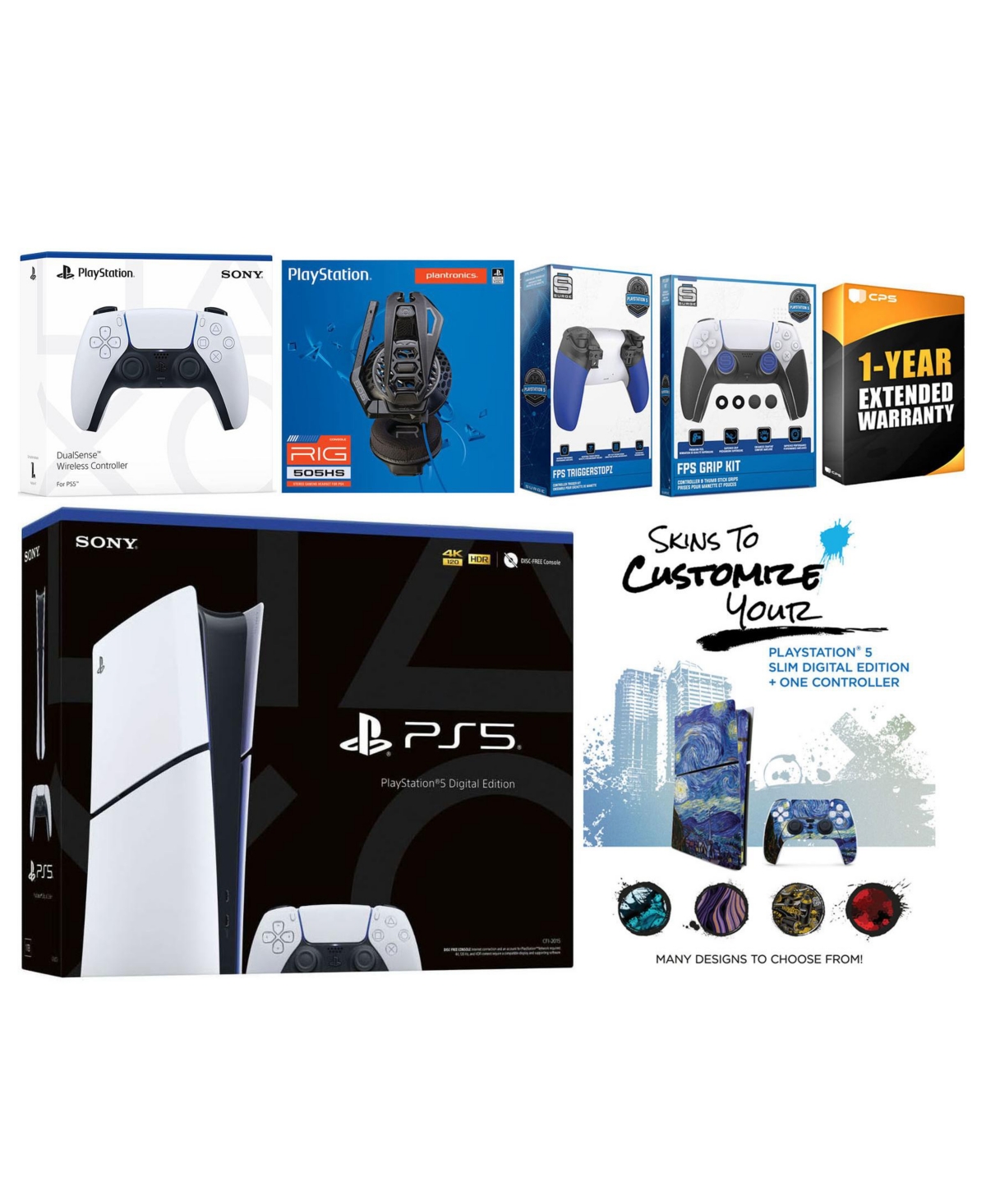 Click here for Sony Playstation 5 Slim Digital with Extra Volcani... prices