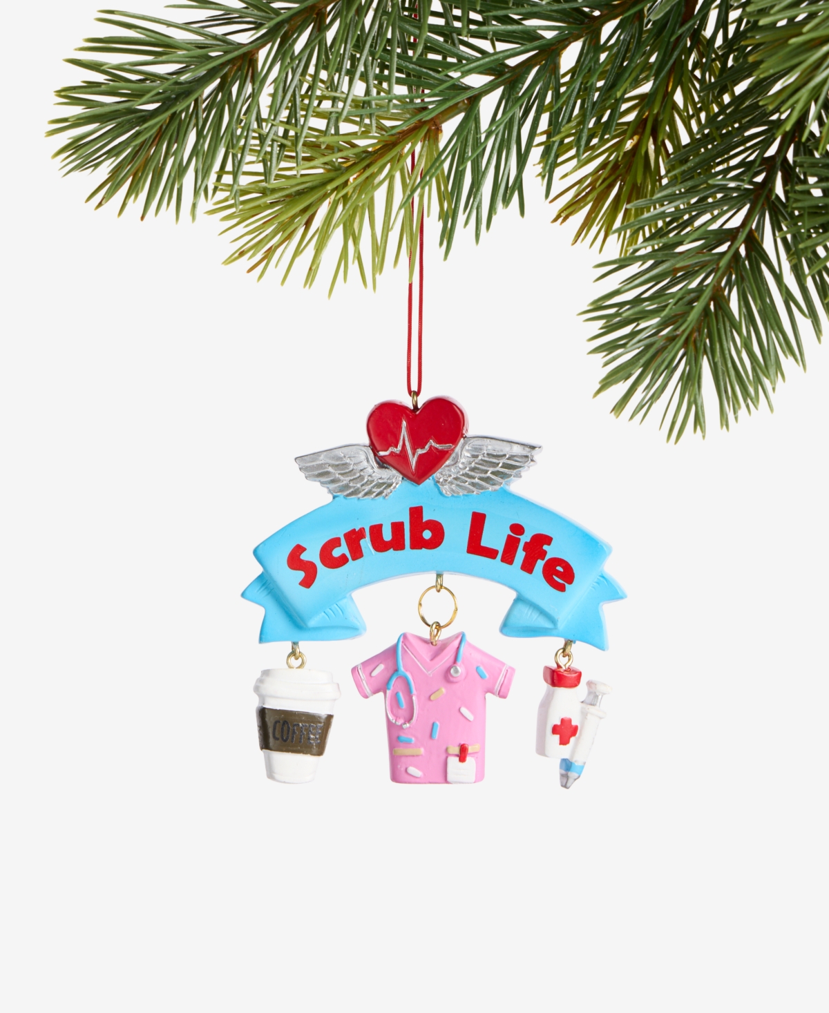 Click here for Holiday Lane Eclectic Charm Scrub Life Nurse Ornam... prices