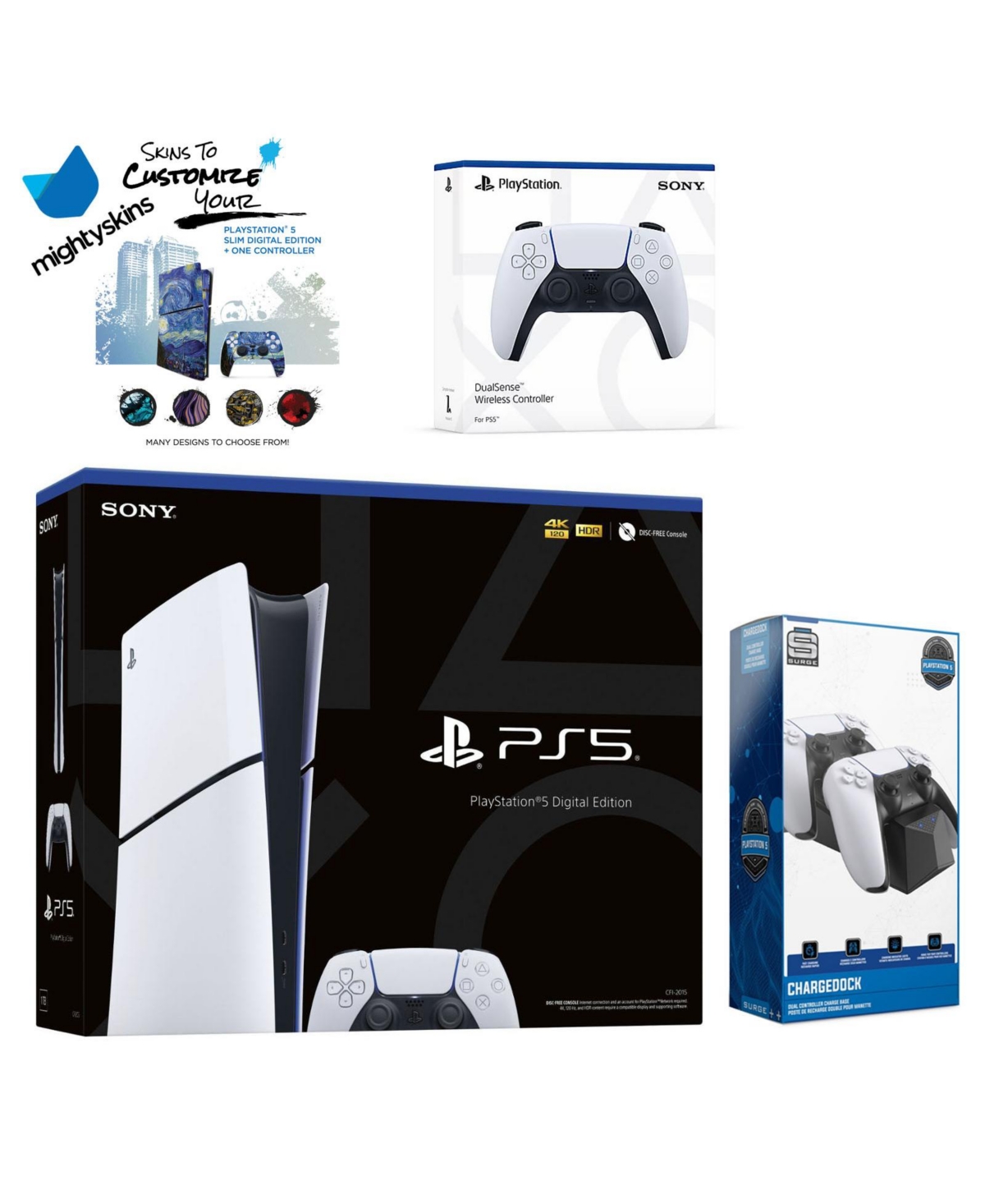 Click here for Sony PlayStation 5 Slim Digital with Extra - White prices