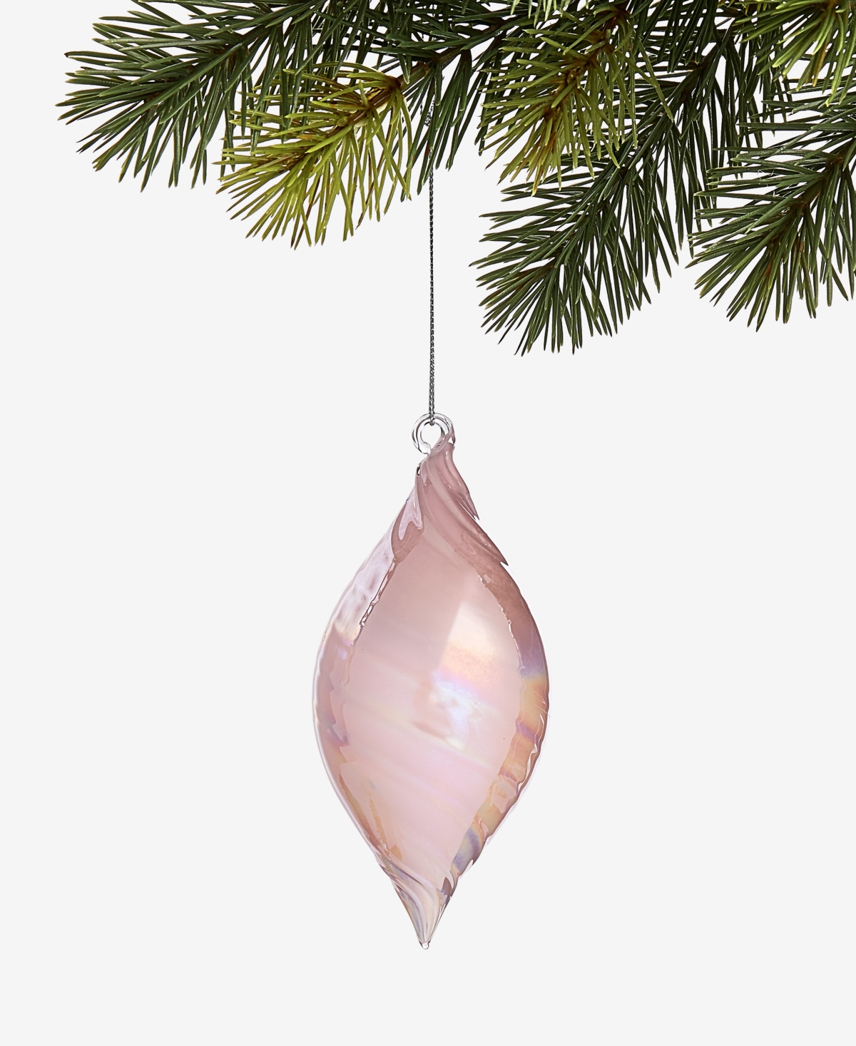 Click here for Holiday Lane Pastel Shine Glass Twist Drop Ornamen... prices