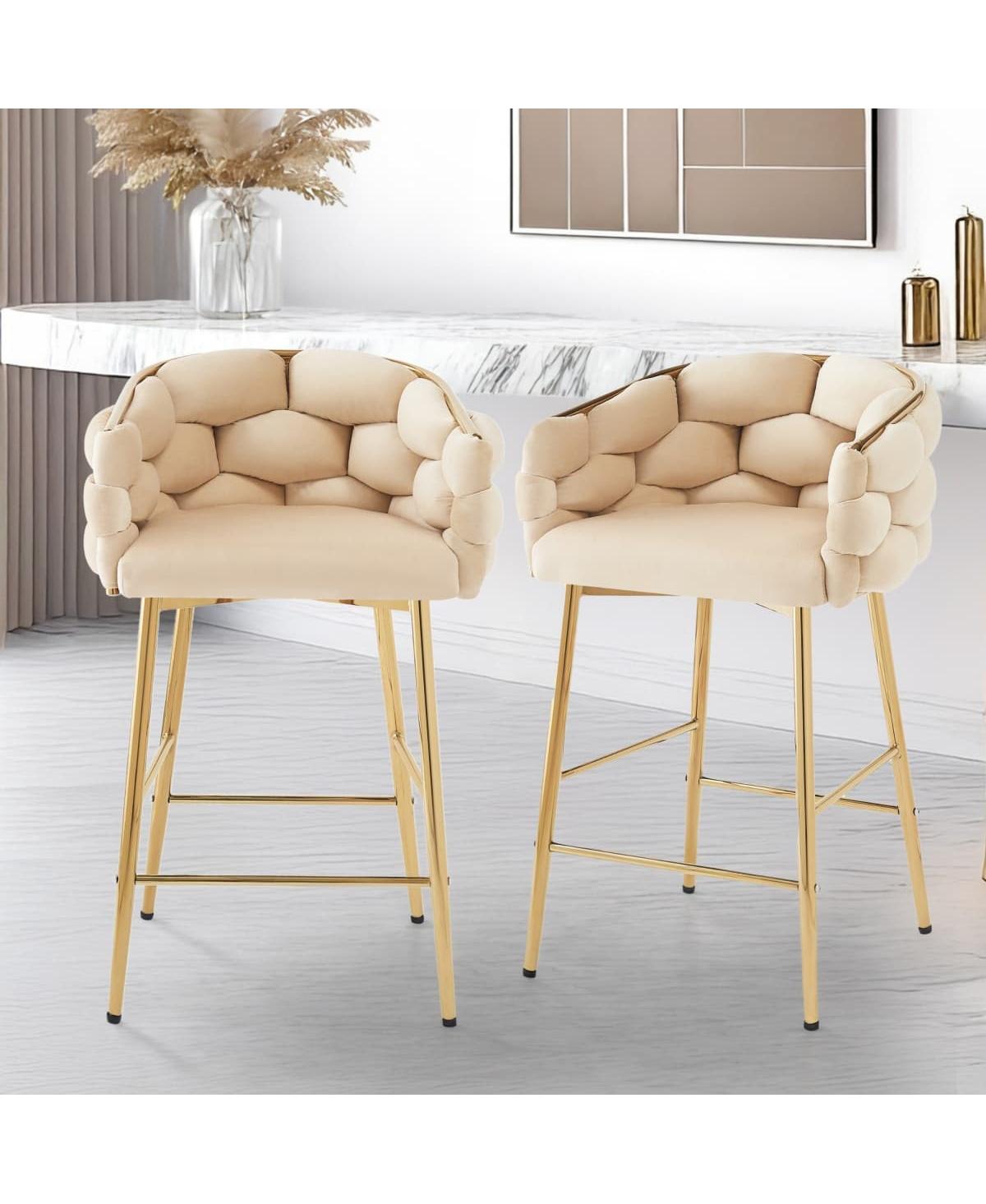 Click here for Set of 2 Modern 28 Inch Upholstered Counter Stools... prices