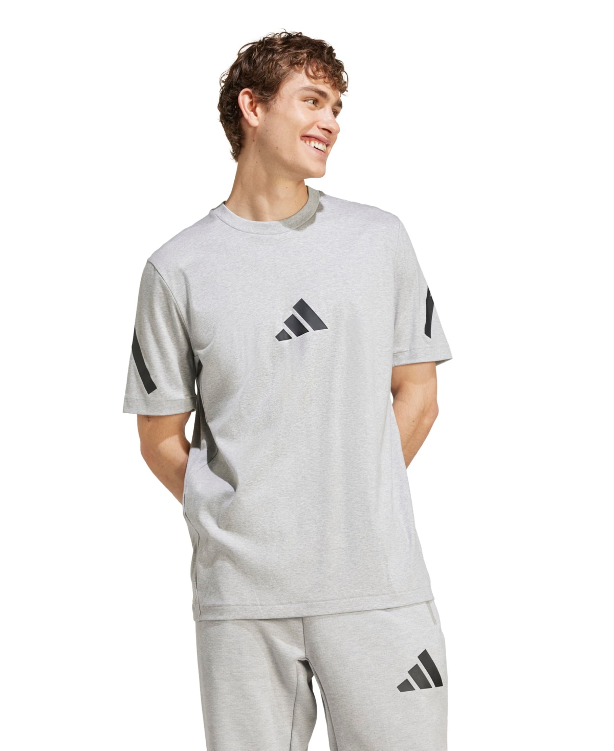 Click here for adidas Mens Regular Fit T-Shirt - Gray heather prices