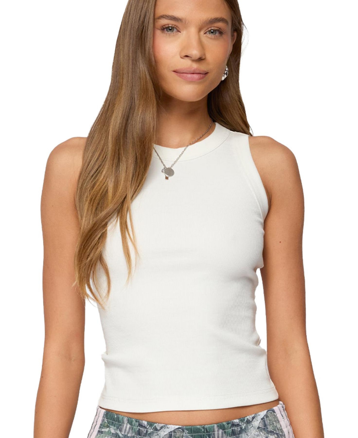 Click here for Edikted Womens Maren Ribbed Tank Top - White prices