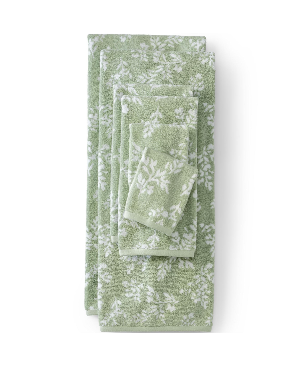 Click here for Lands End Cotton Jacquard 6-Piece Bath Towel Set -... prices