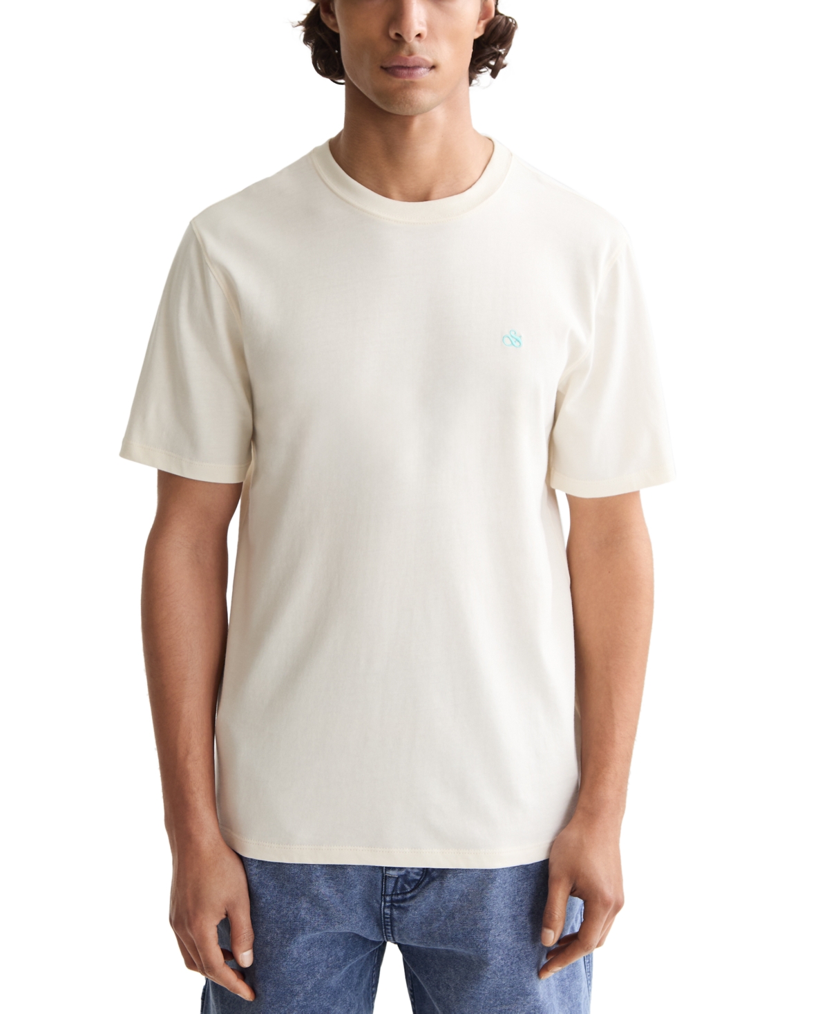 Click here for Scotch & Soda Mens Core Short Sleeve Logo Crewneck... prices