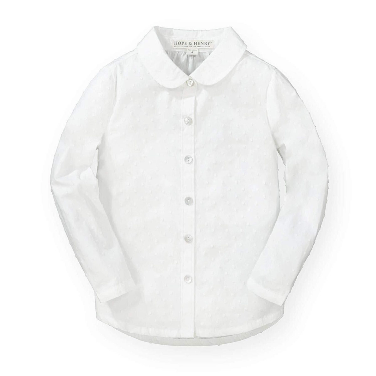Click here for Hope & Henry Toddler Girls Long Sleeve Button Down... prices