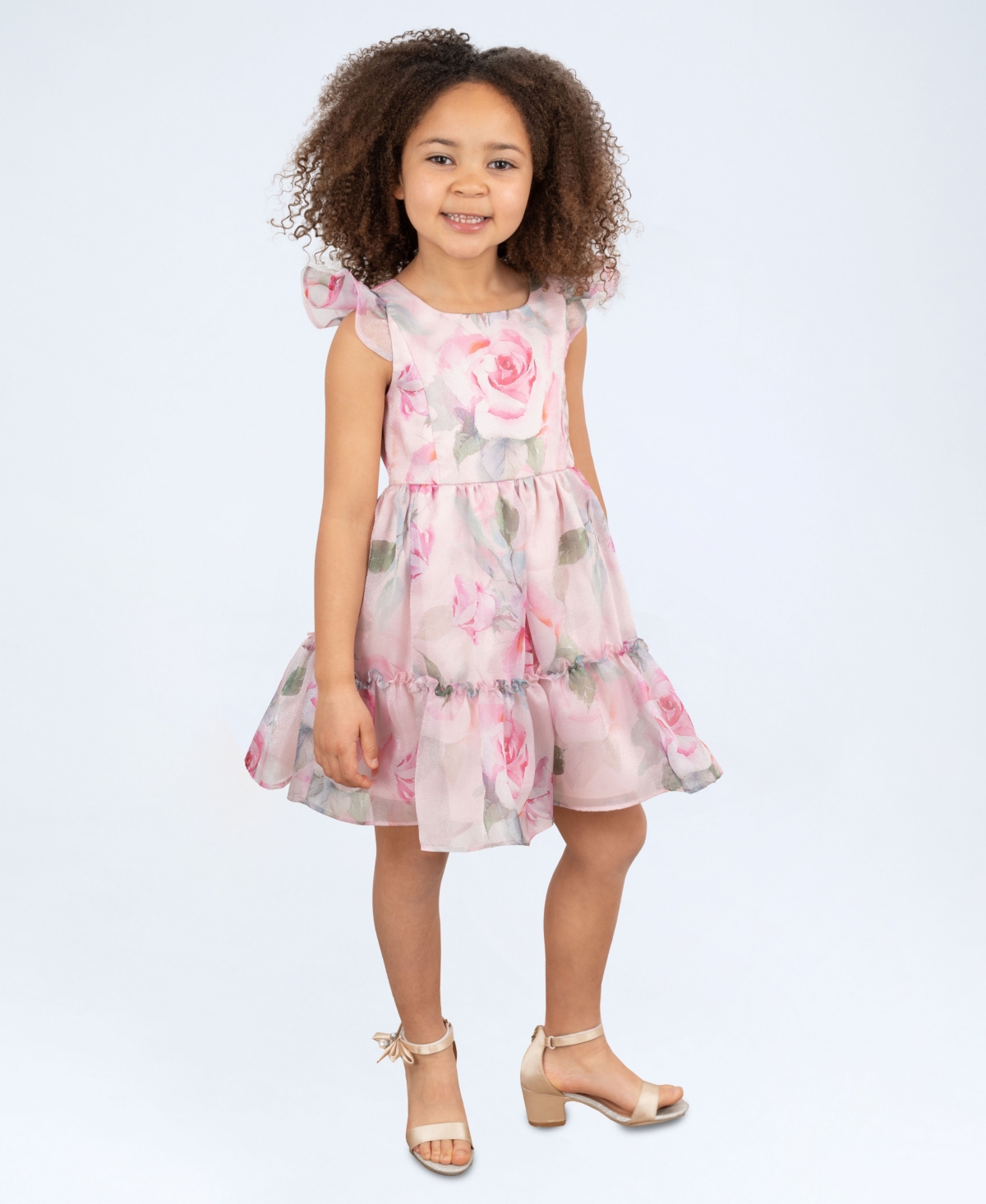 Click here for Rare Editions Toddler and Little Girls Floral Orga... prices