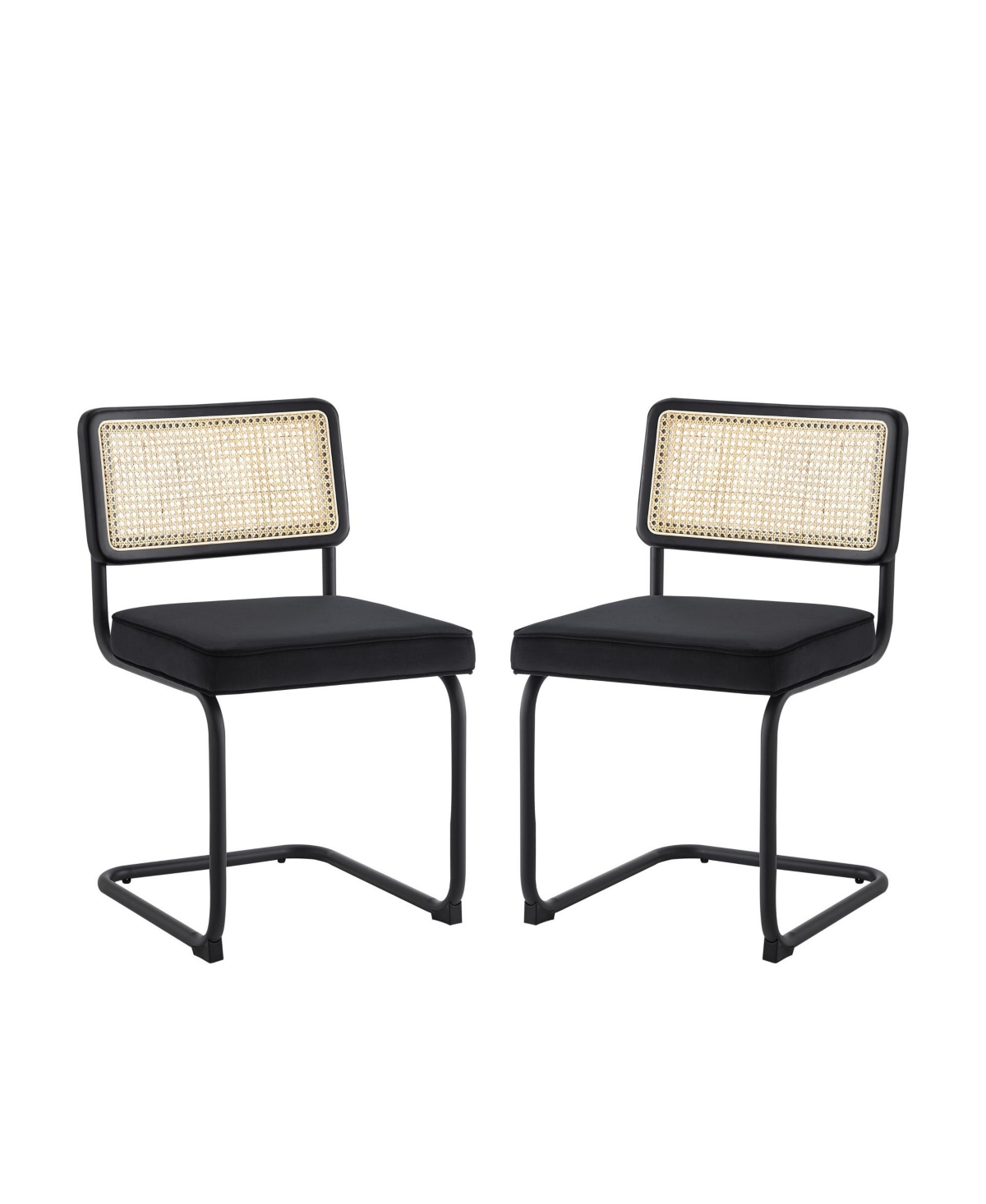 Click here for Set of Two Velvet Upholstered Dining Side Chairs w... prices