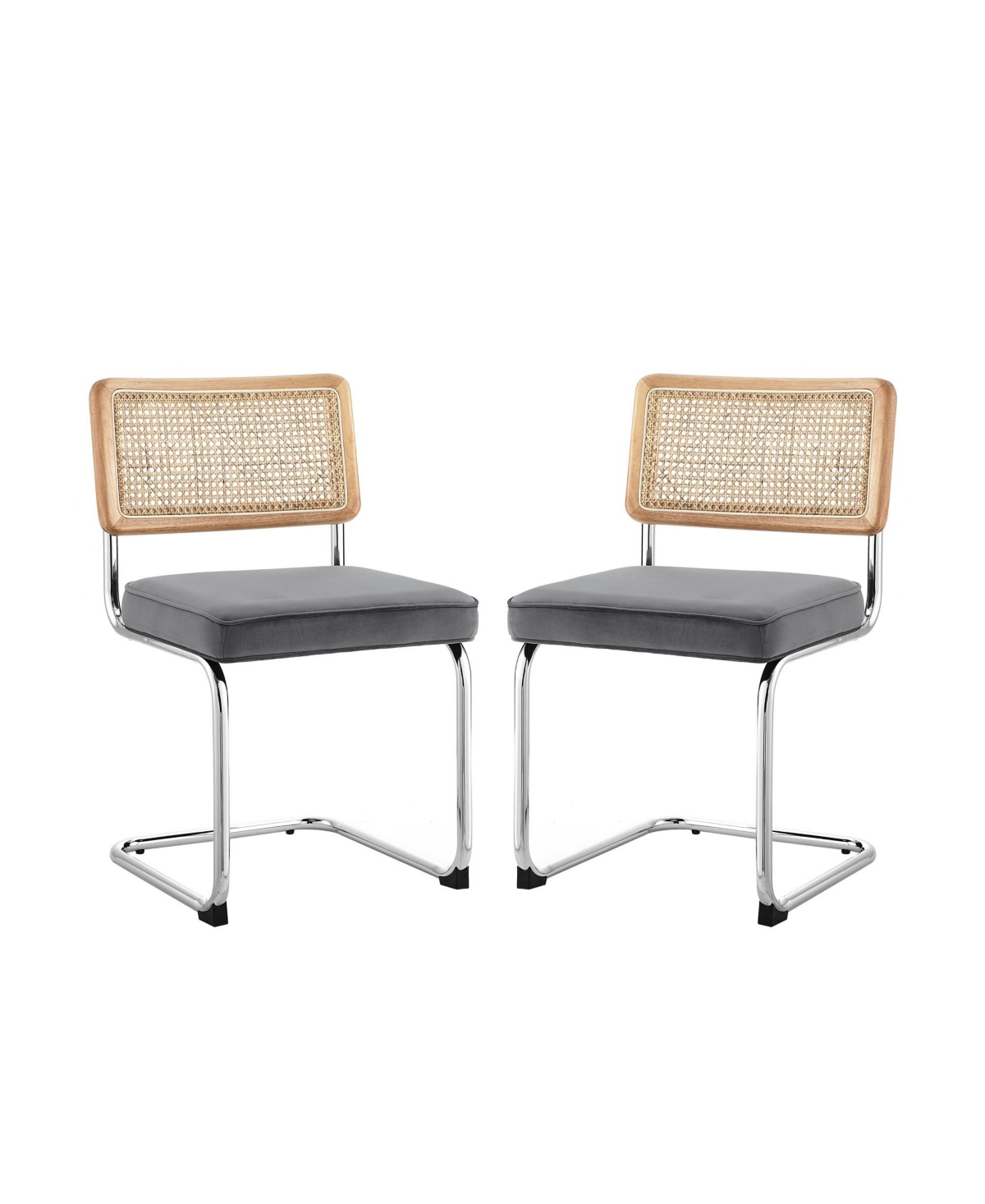 Click here for Set of Two Velvet Upholstered Dining Side Chairs w... prices