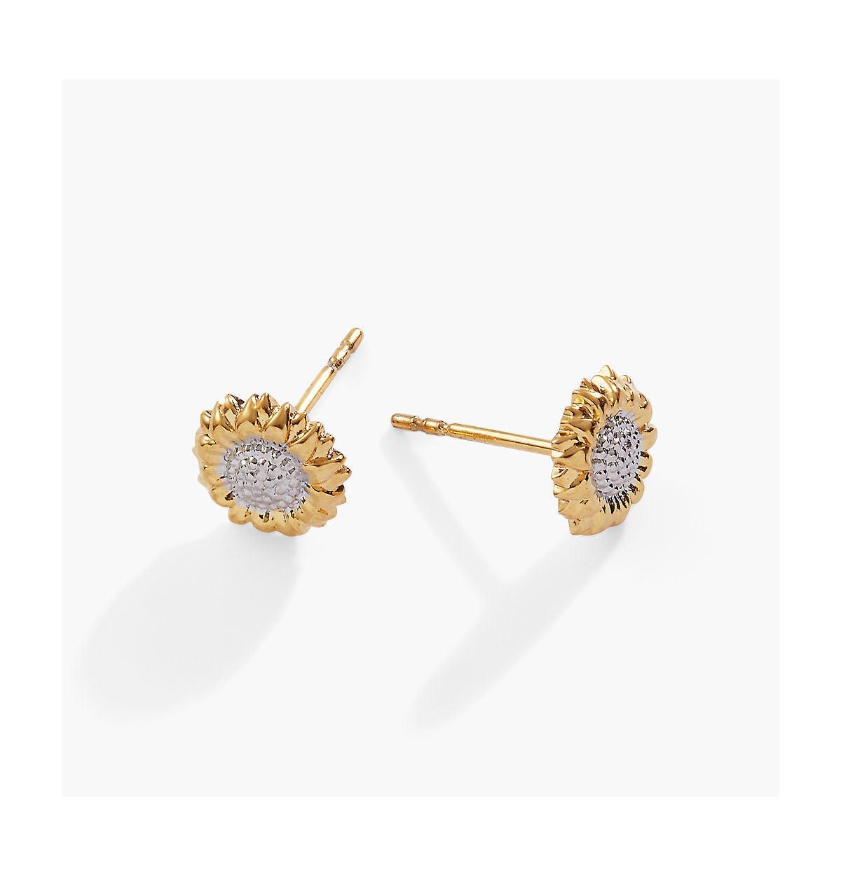 Click here for Sunflower Mini Studs - Two tone prices