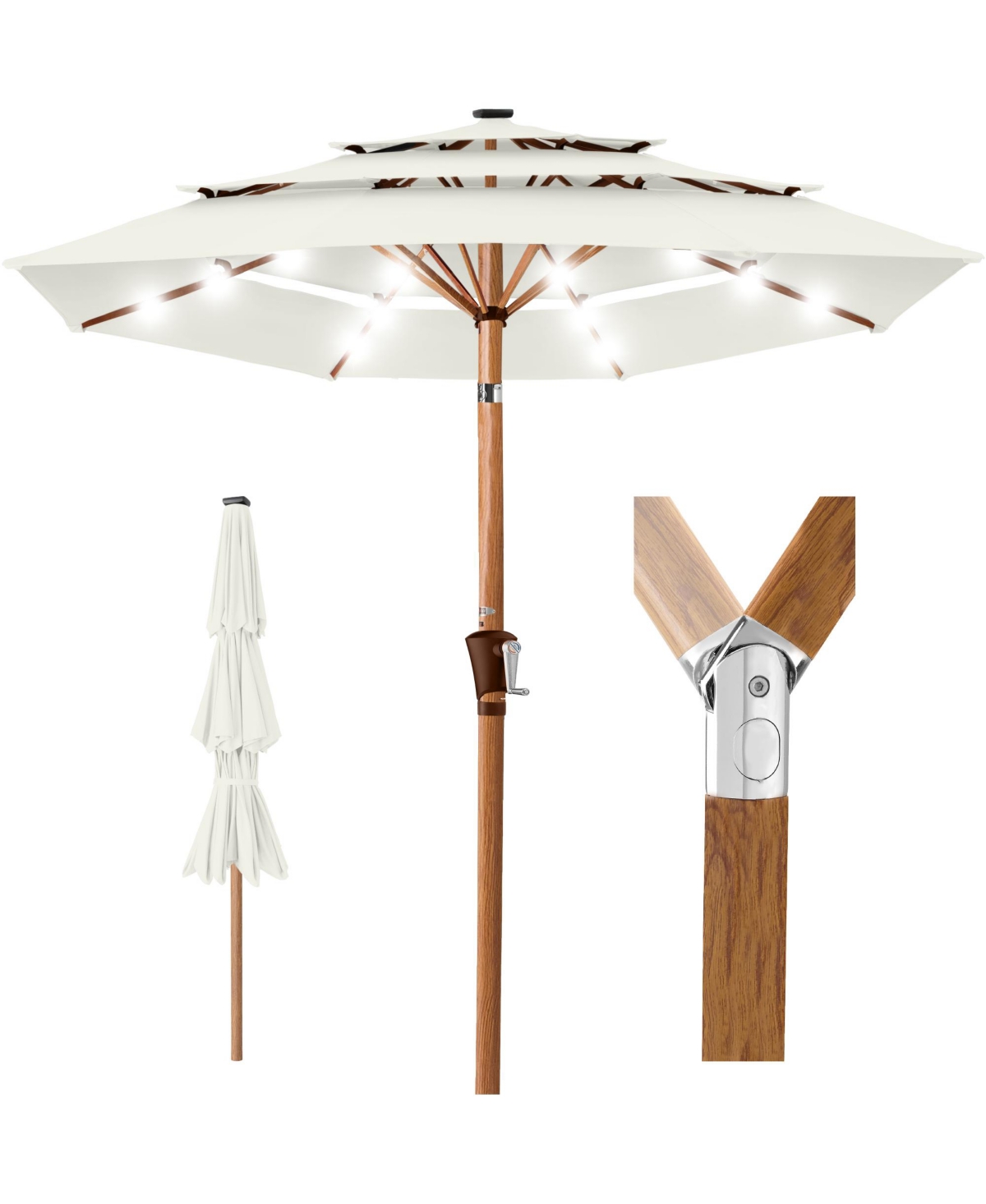 Click here for Best Choice Products Woodgrain Pattern 10ft 3-Tier... prices