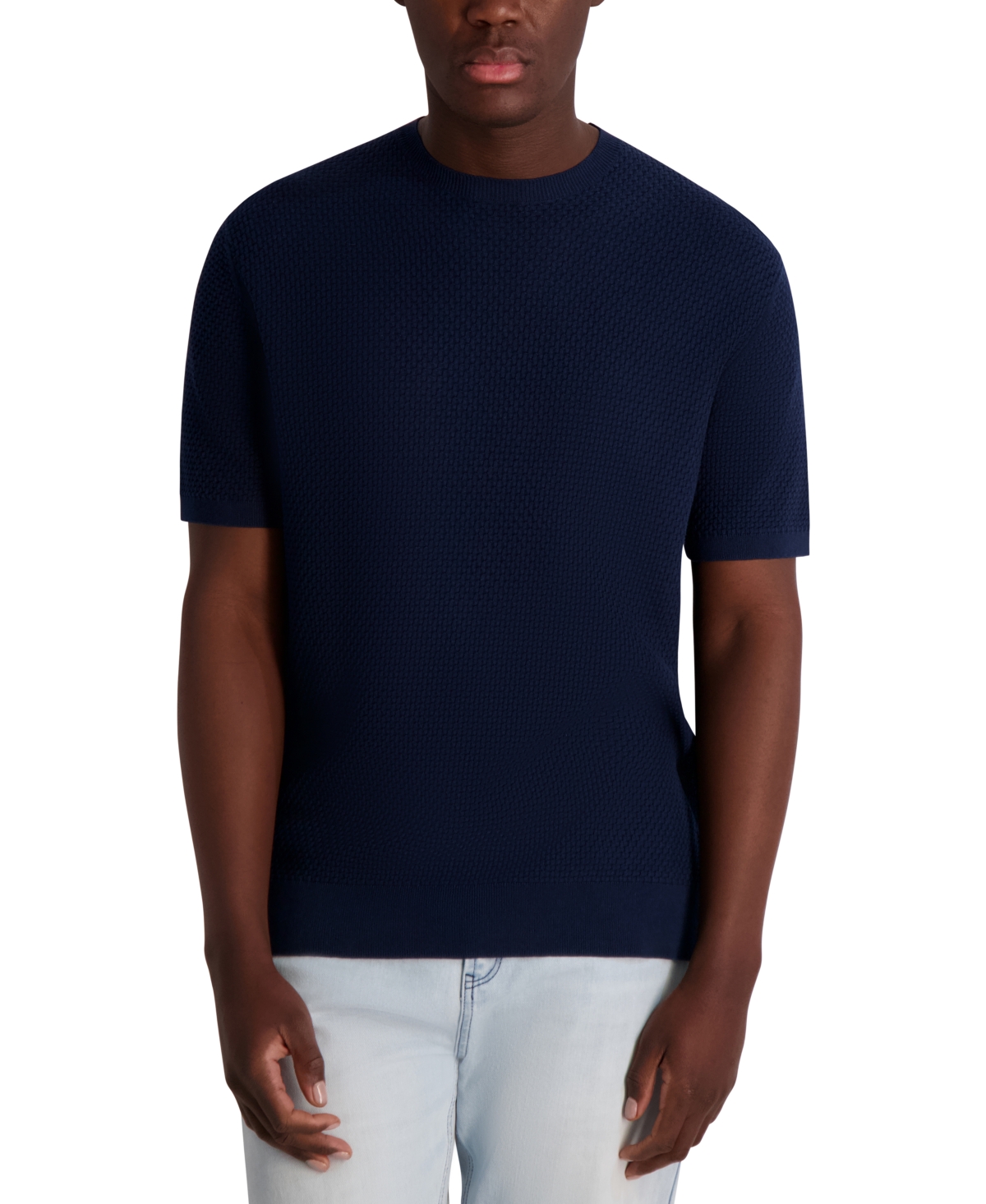 Click here for Karl Lagerfeld Paris Mens Textured Stripe T-Shirt... prices