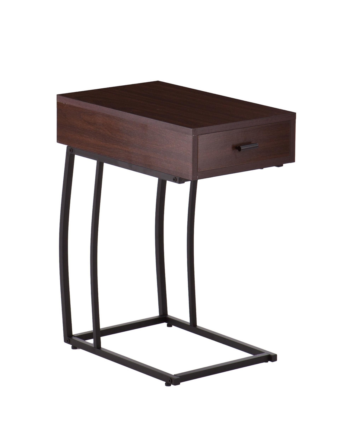 Click here for Wood and Iron End Table with Drawer for Sofa Side... prices