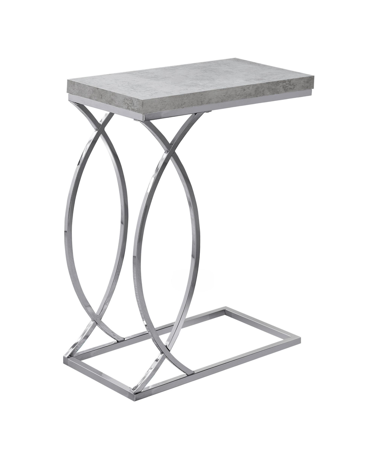 Click here for Mdf and Metal Accent Table with Sleek Design - Gre... prices