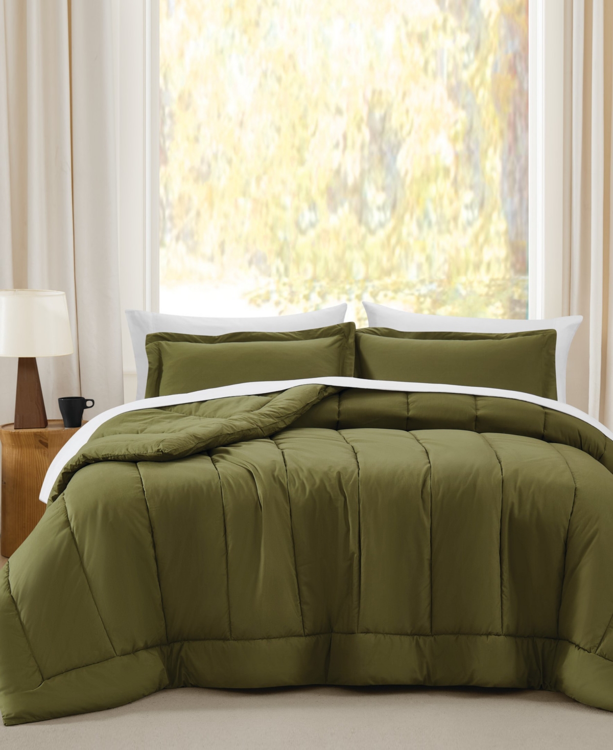 Click here for Brooklyn Loom Oversized Cotton Percale 3-Pc. Comfo... prices