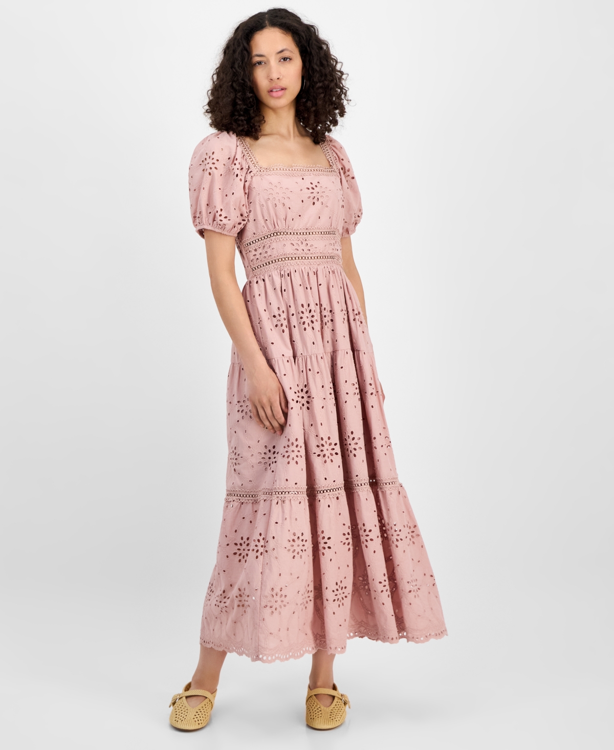 Click here for And Now This Womens Eyelet Cotton Maxi Dress  Excl... prices