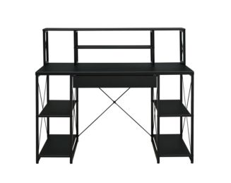 Slickblue 47" Wood, Metal Minimalist Computer Desk - Streamlined Design ...