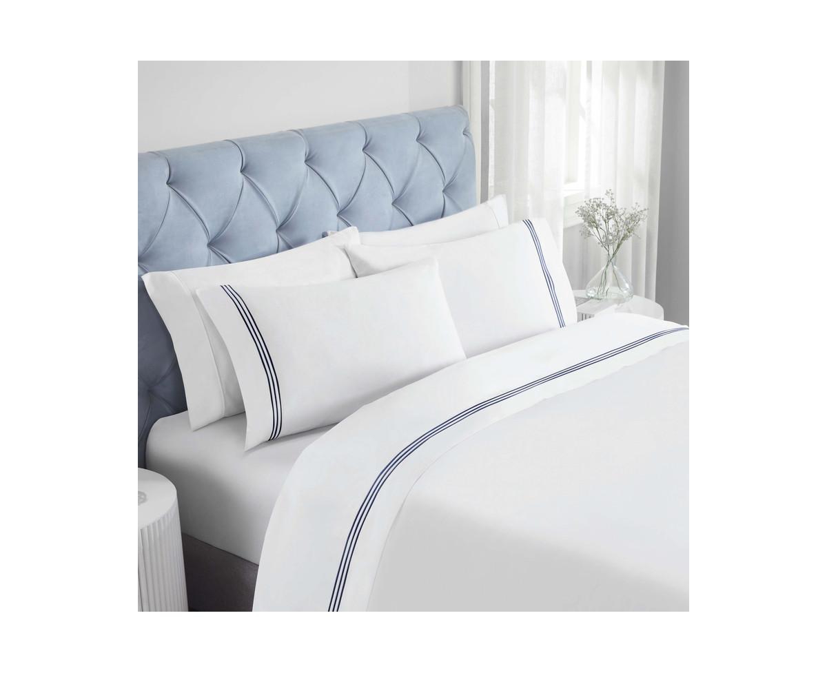 Click here for Superior Brandon Cotton Three-Line Embroidered Dee... prices