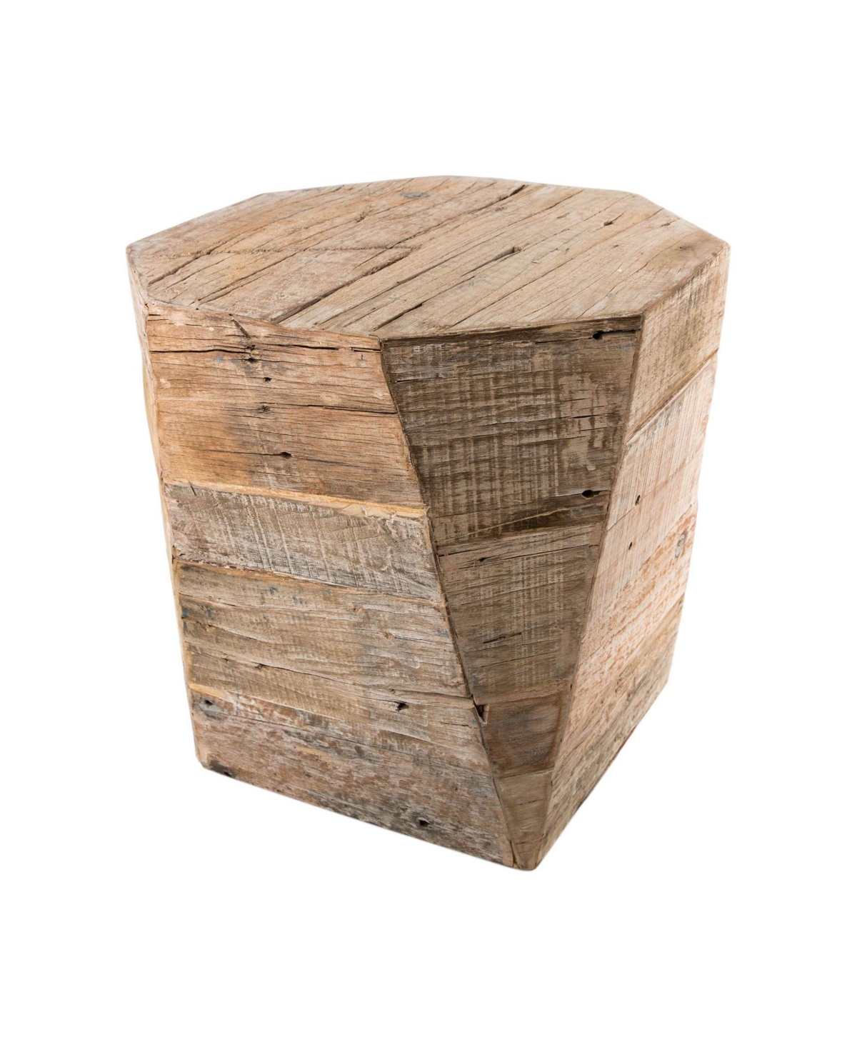 Click here for Contemporary Solid Wood End Table with Shelf - Bro... prices