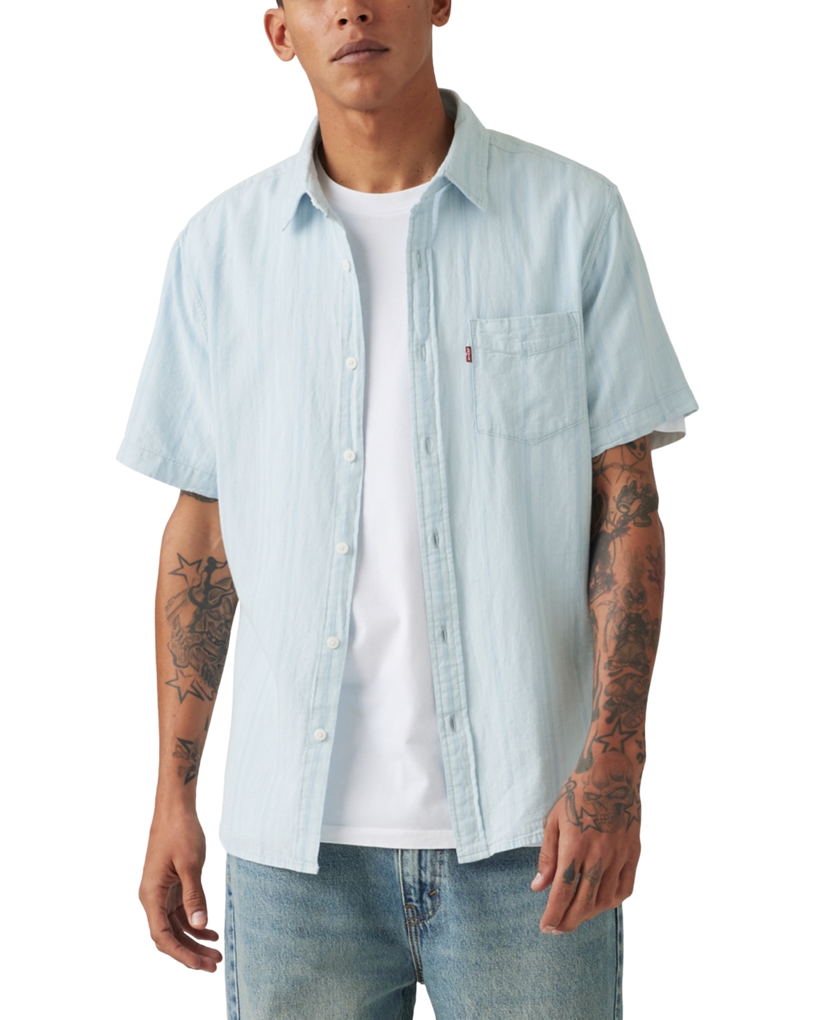 Click here for Levis Mens Classic 1 Pocket Short Sleeve Regular F... prices