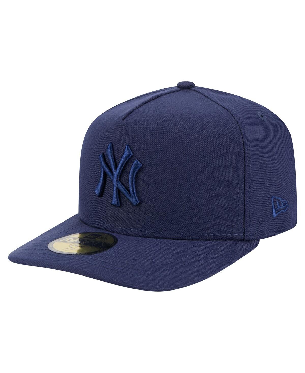 New Era Men's Navy New York Yankees Color Pack A-frame 59fifty Fitted ...