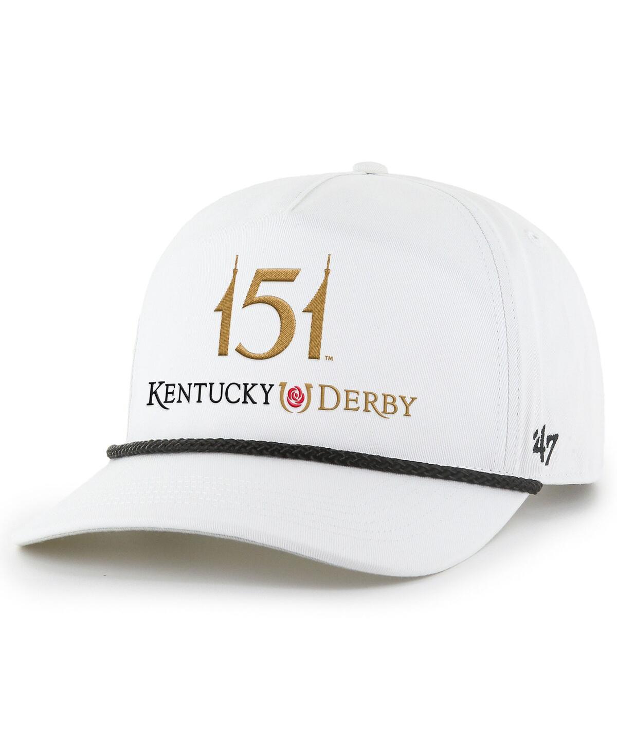 Click here for 47 Brand Mens White 151st Kentucky Derby Rope Hitc... prices