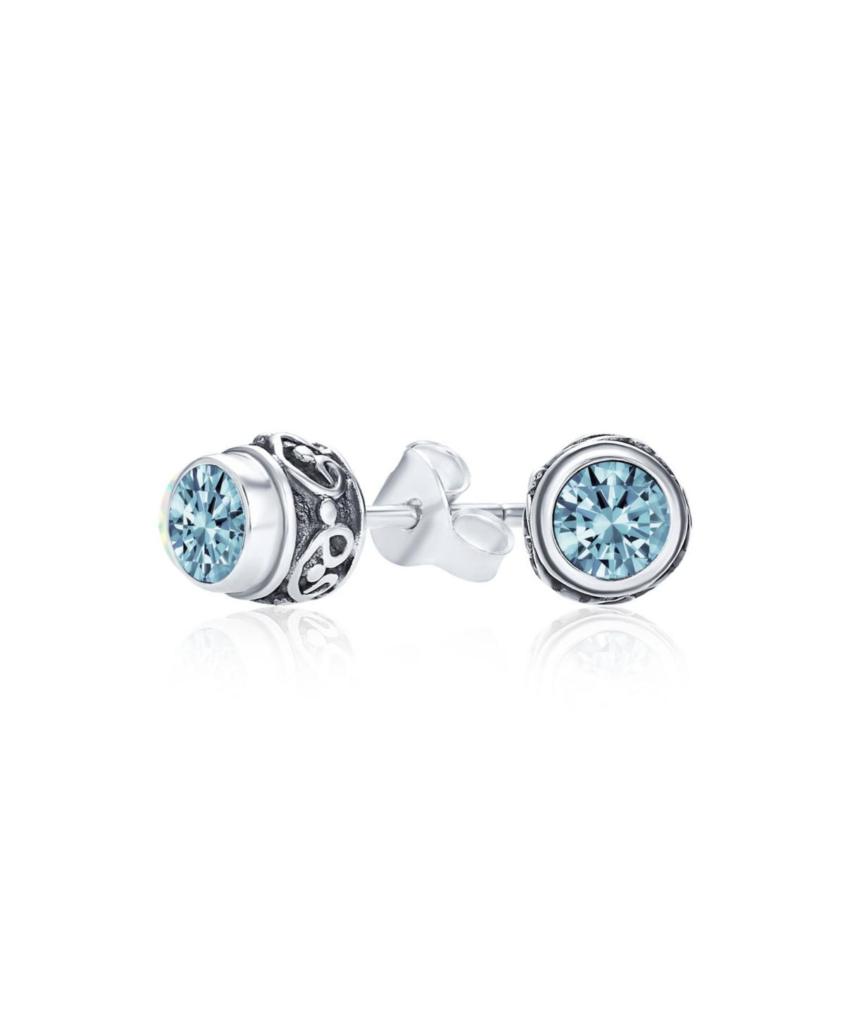 Click here for Bling Jewelry Boho Bali Tiny Round Stud Earrings O... prices