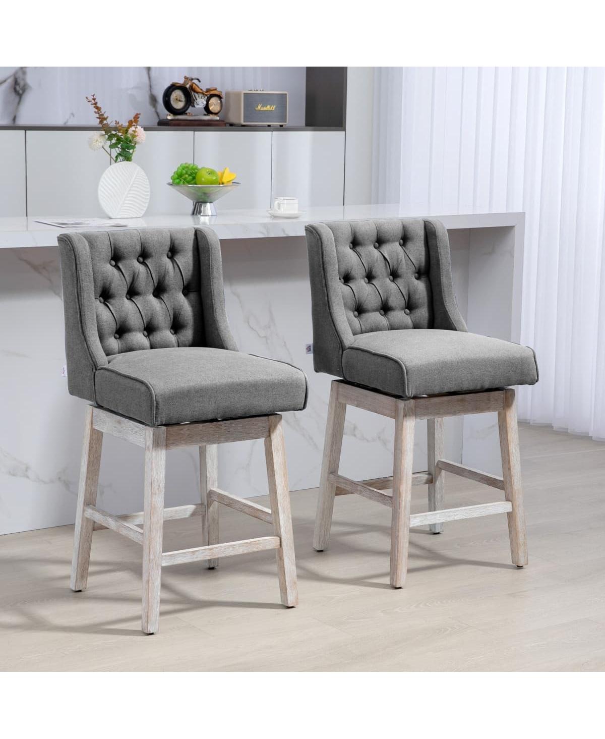 Click here for Set of 2 Counter Height Swivel Bar Stools with 27... prices