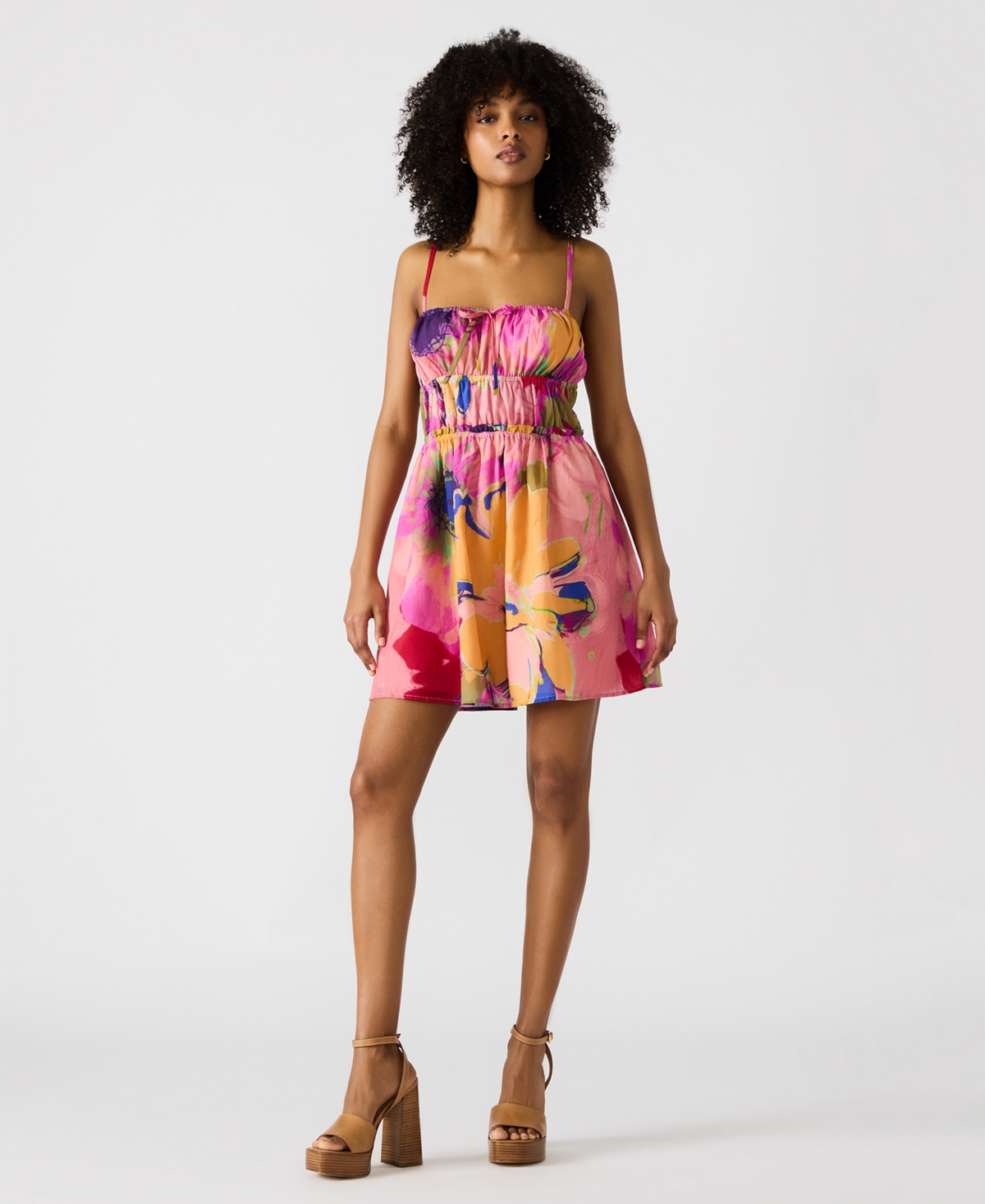 Click here for Steve Madden Womens Heather Printed Cotton Mini Dr... prices