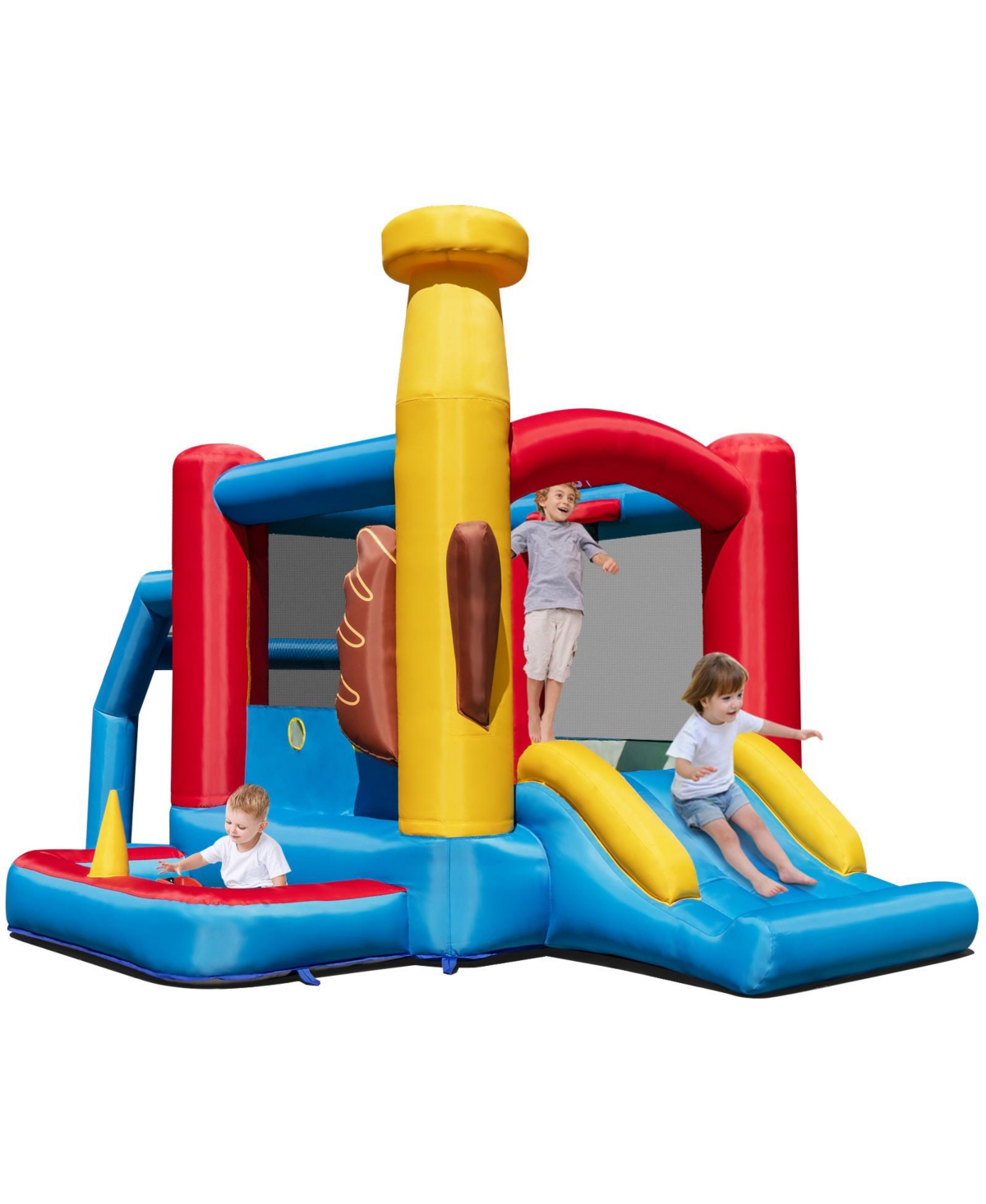 Click here for Baseball Themed Inflatable Bounce House with Ball... prices