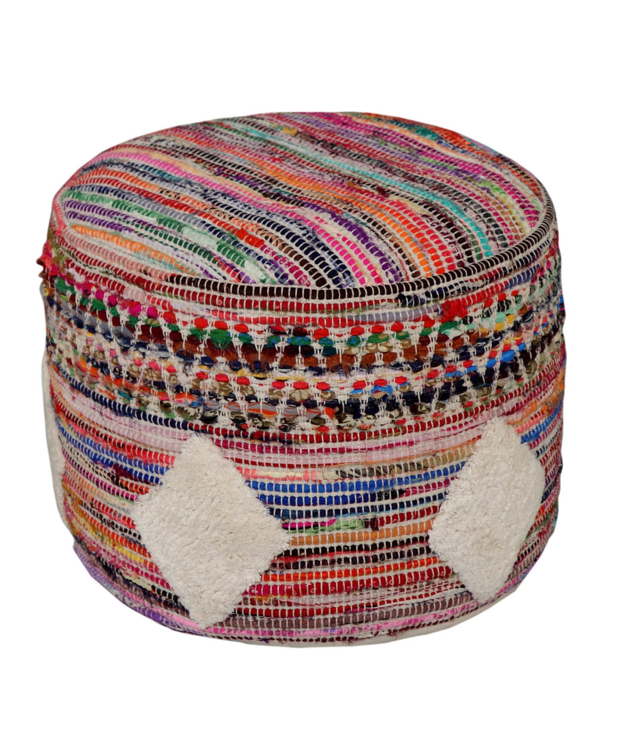 Click here for Cotton Blend Ottoman for Living Room Bedroom Seati... prices