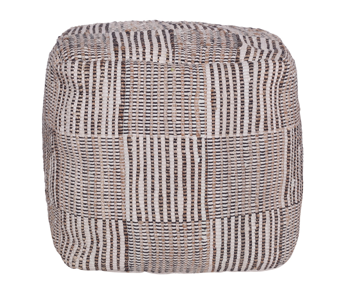 Click here for Geometric Cotton Pouf – Square Ottoman for... prices