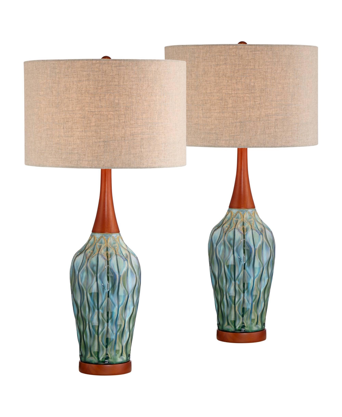 Click here for 360 Lighting Rocco Modern Mid Century Table Lamps... prices