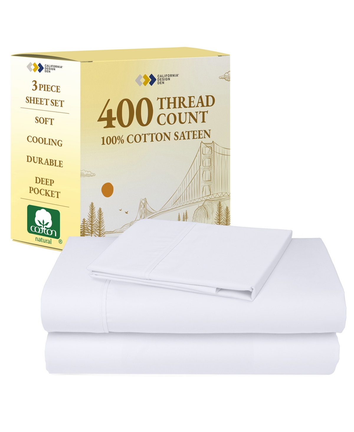 Click here for Soft Cotton Bed Sheet Set Twin Xl - 400 Thread Cou... prices