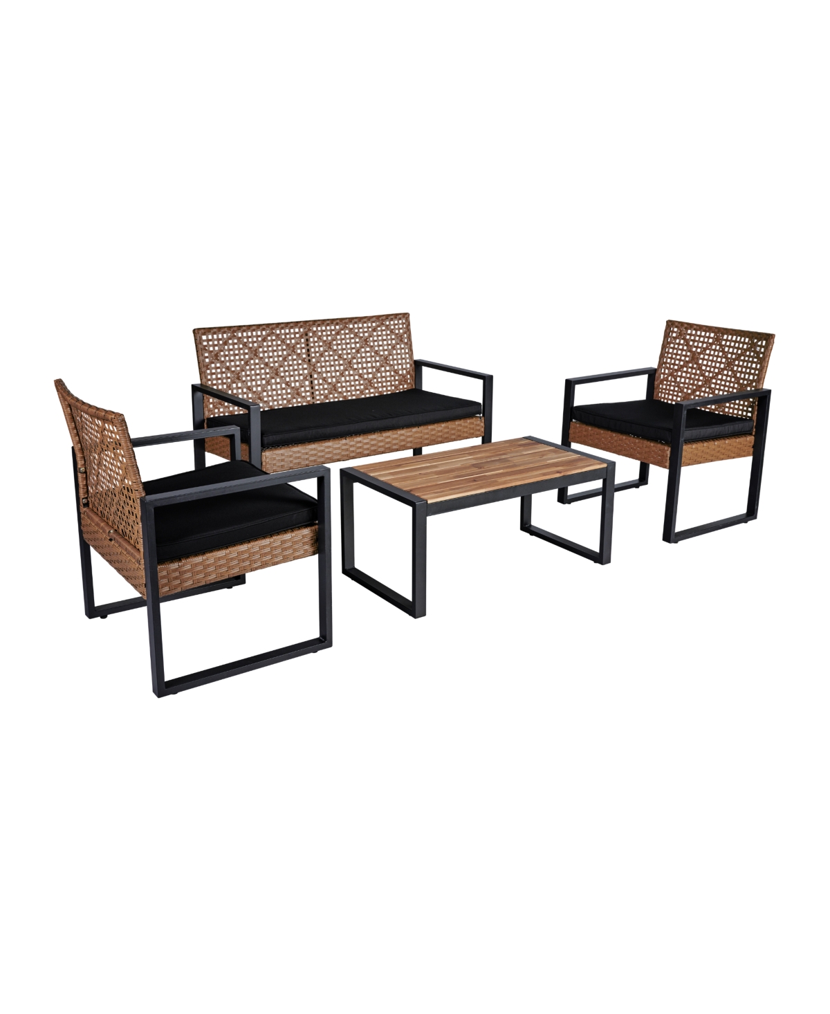 Click here for 4-Piece Patio Furniture Set Outdoor Balcony Porch... prices