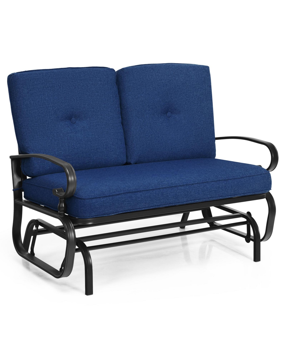Click here for 2 Seats Outdoor Swing Glider Chair with Comfortabl... prices