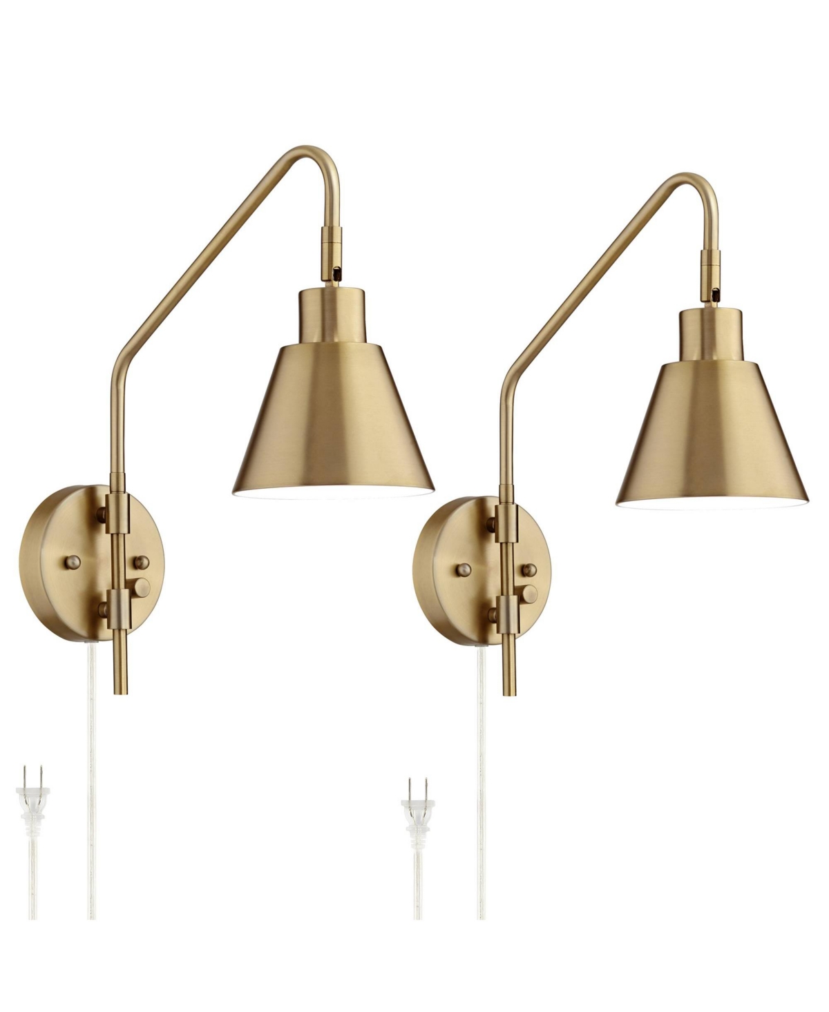 Click here for Marybel Modern Adjustable Swing Arm Wall Lamps Set... prices