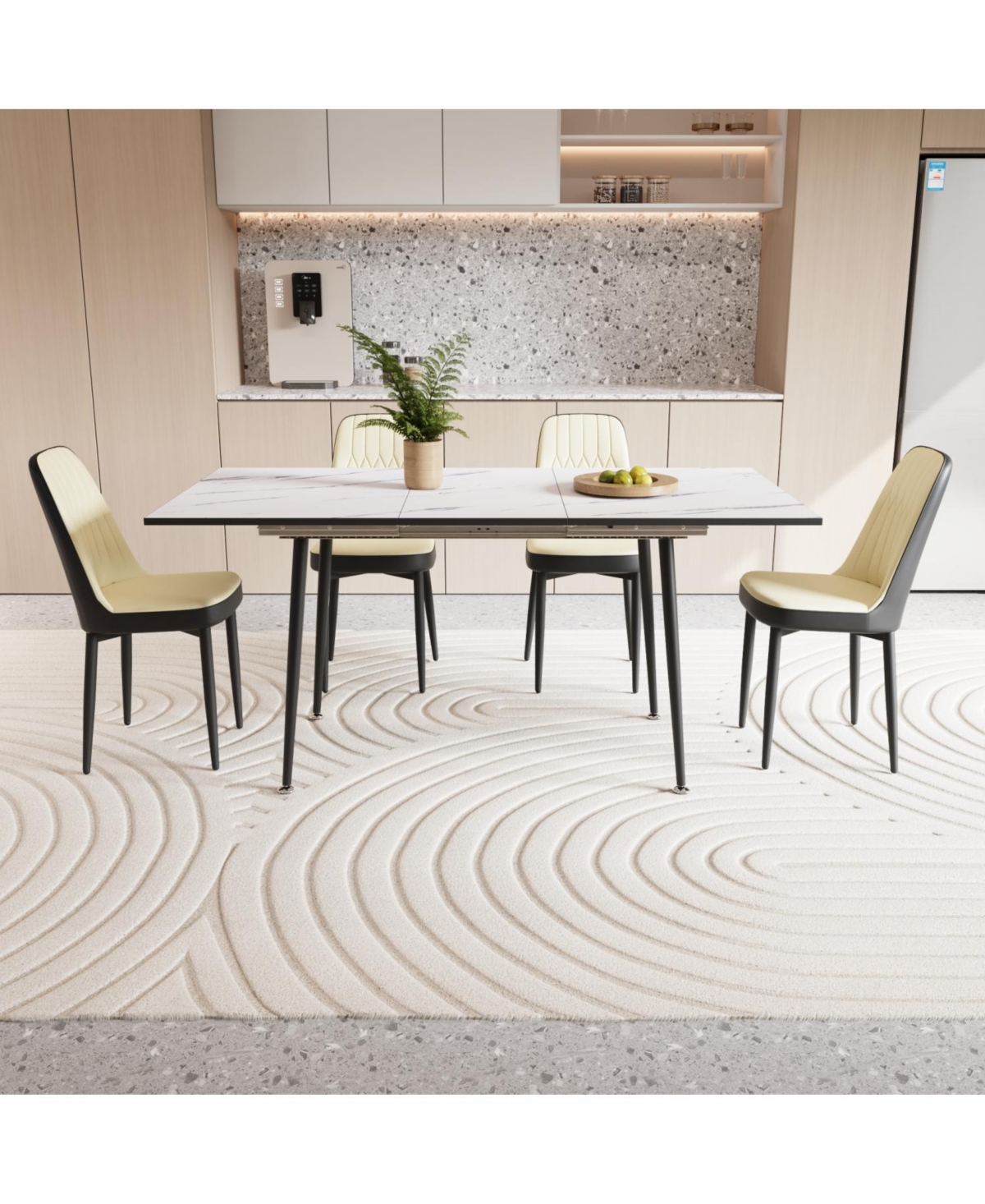 Click here for Streamdale 47-63" Expandable Dining Set Table... prices